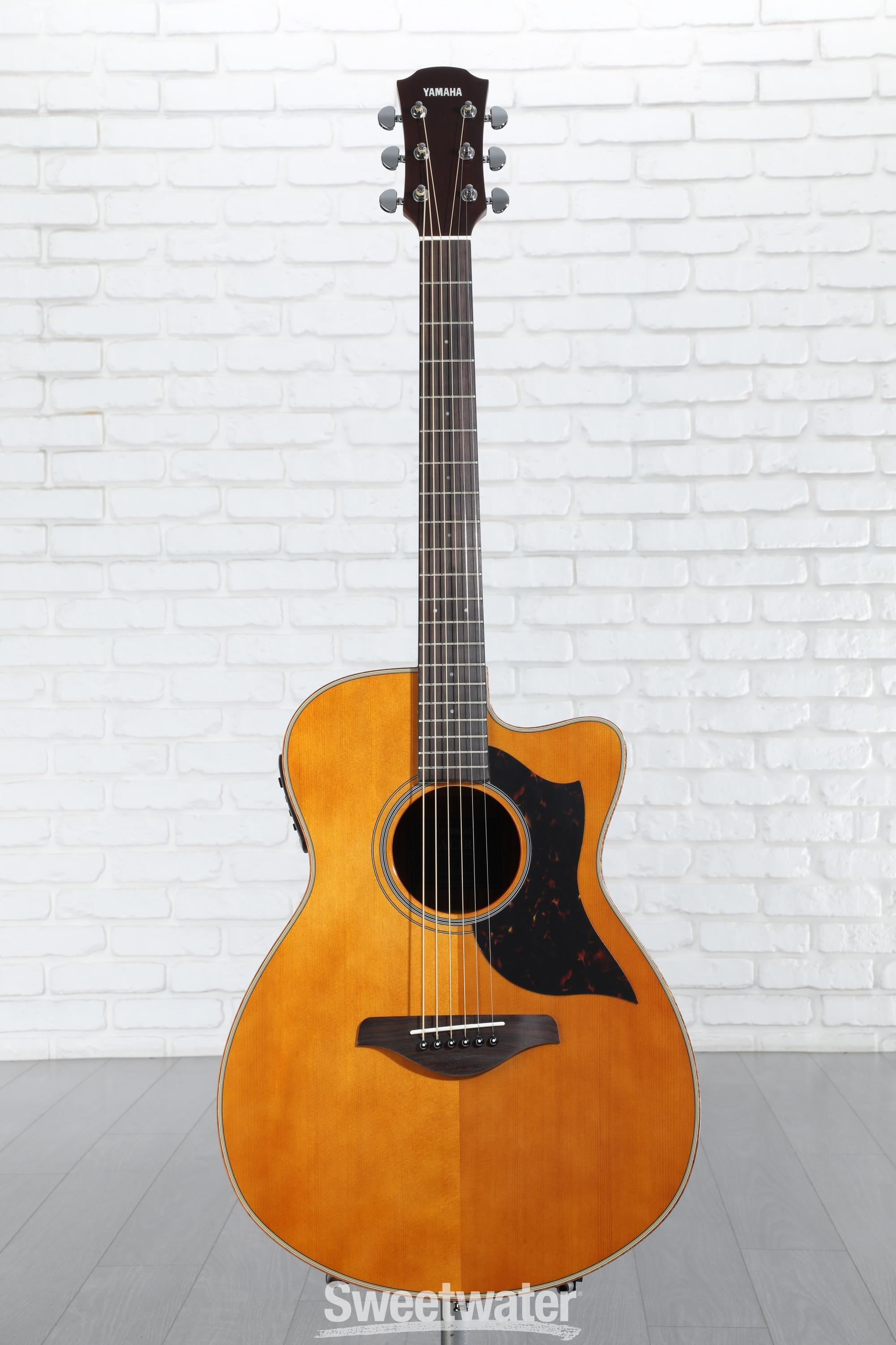 Yamaha AC1R Concert Cutaway Acoustic-electric Guitar - Vintage Natural ...