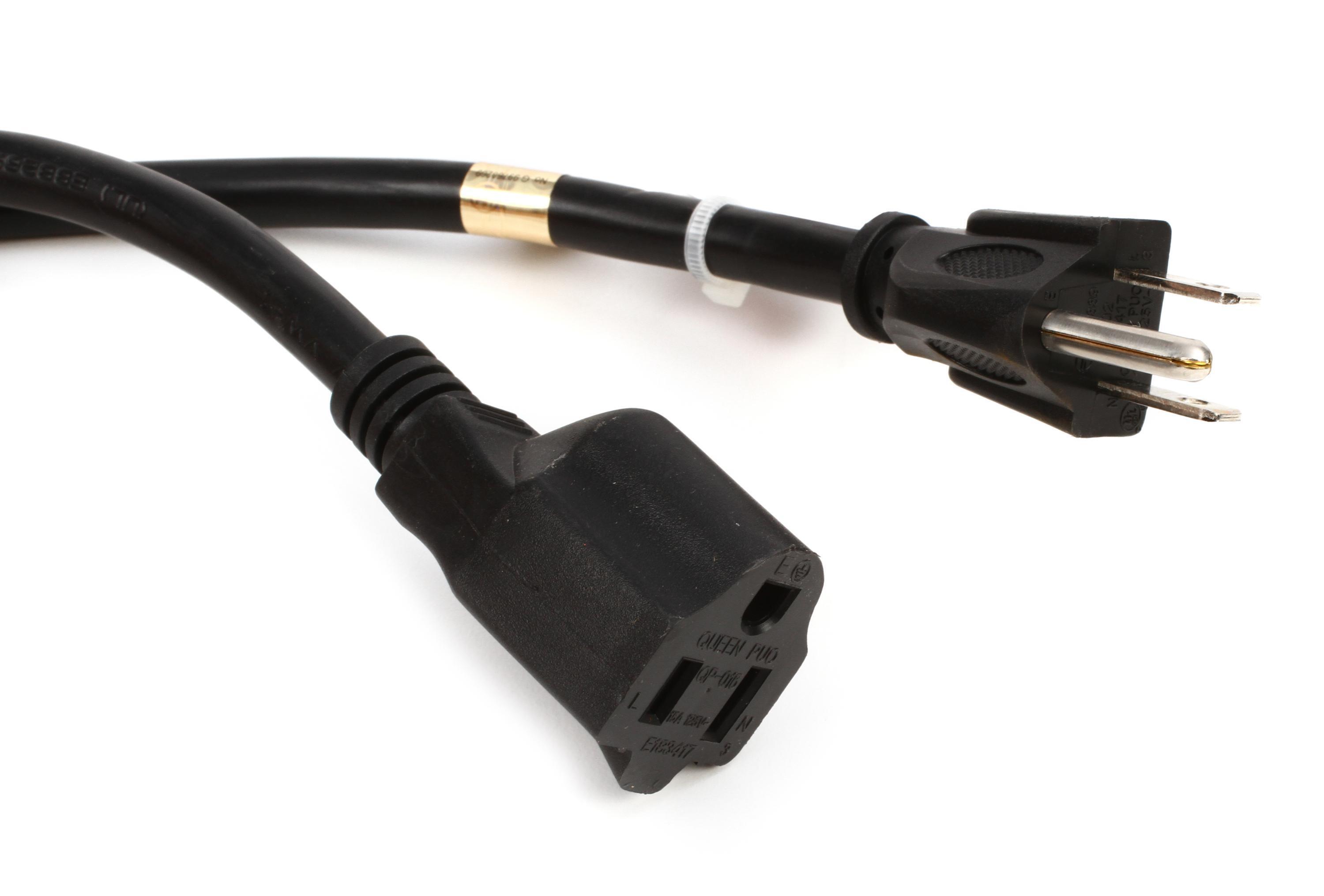 Hosa PWX-415 14-gauge NEMA 5-15P to NEMA 5-15R Power Extension Cord ...
