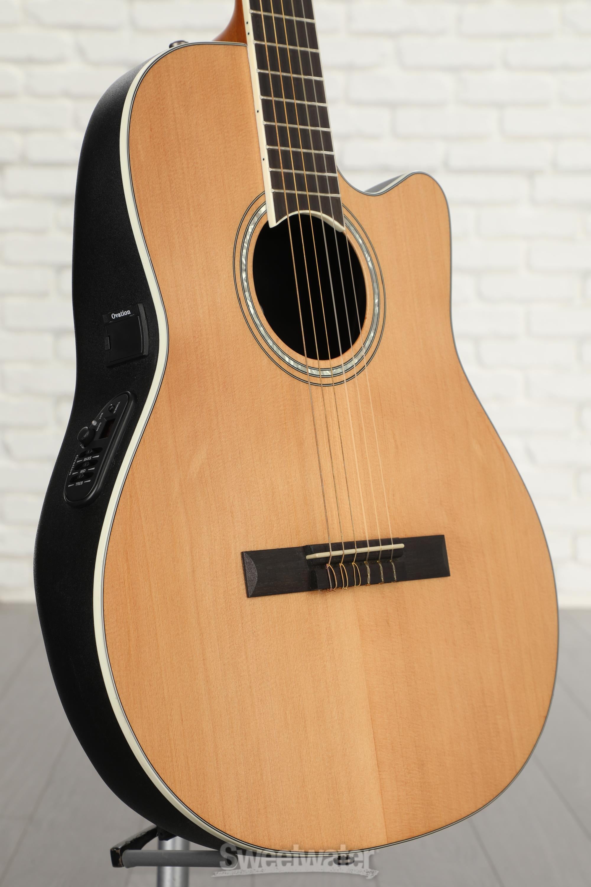 Ovation Celebrity Standard CS24C-4 CS Mid-depth Classical Acoustic ...