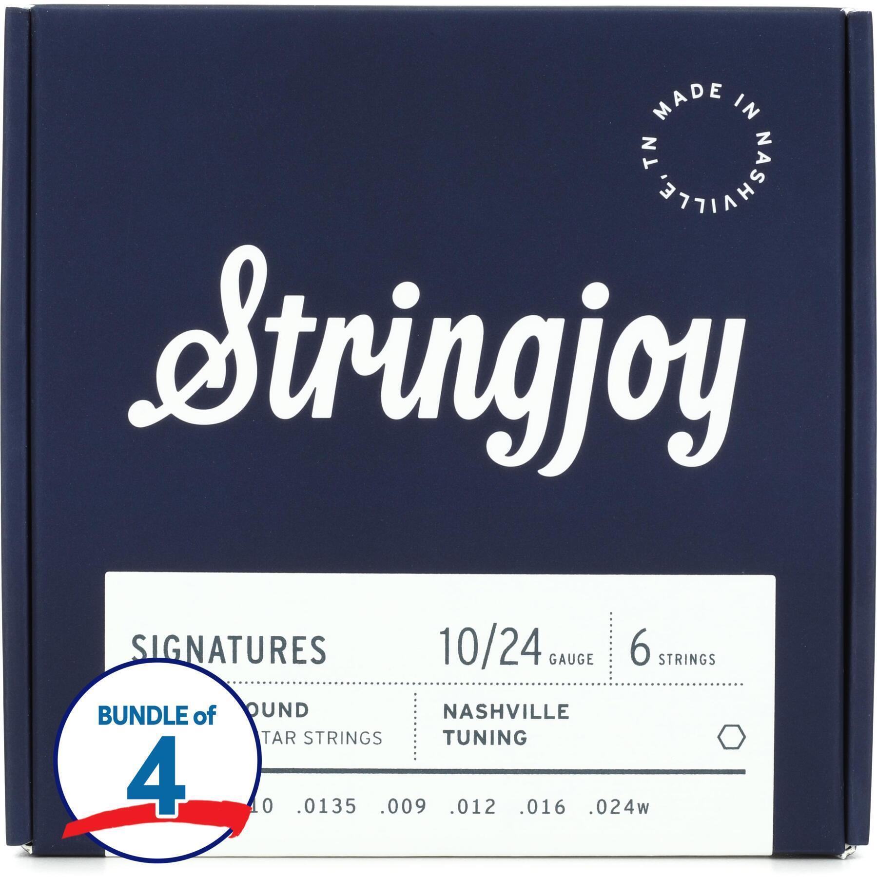 Stringjoy Signatures Nashville Tuning Electric Guitar Strings (4 Pack ...