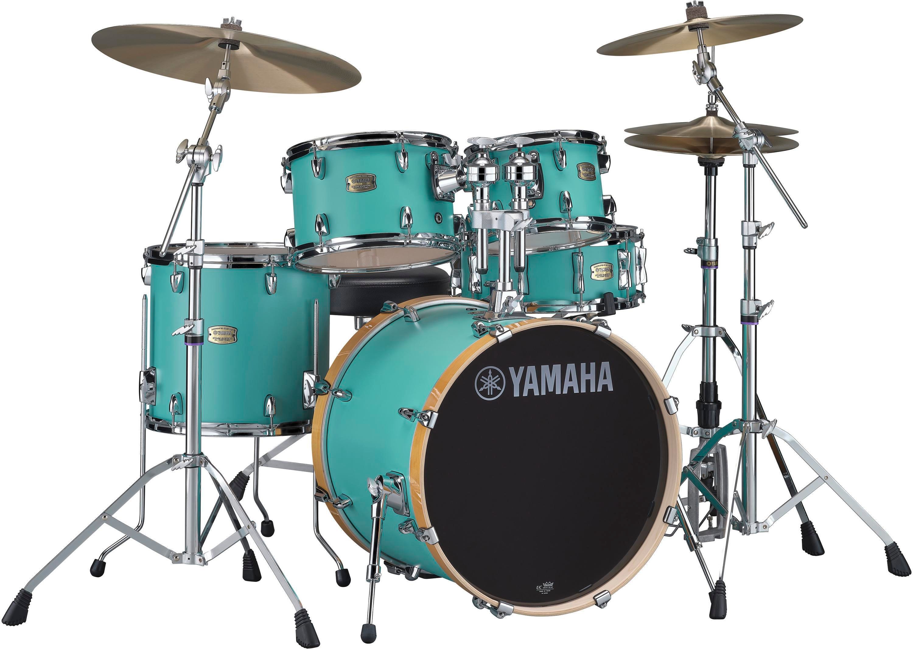 Yamaha SBP0F50 Stage Custom Birch 5-piece Shell Pack - Matte Surf Green ...