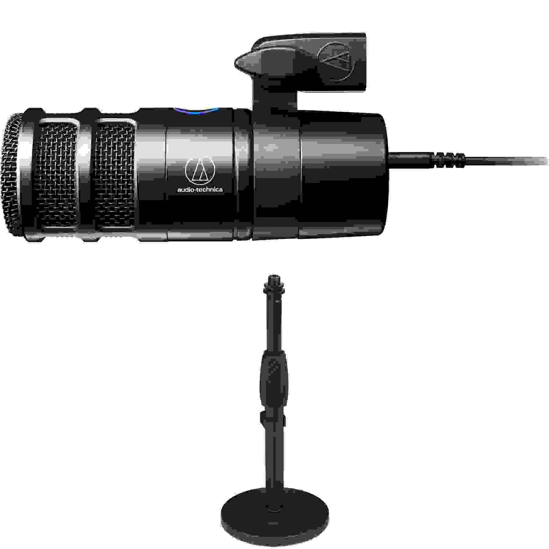 Audio-Technica AT2040USB Dynamic Broadcast USB Microphone with Desk ...