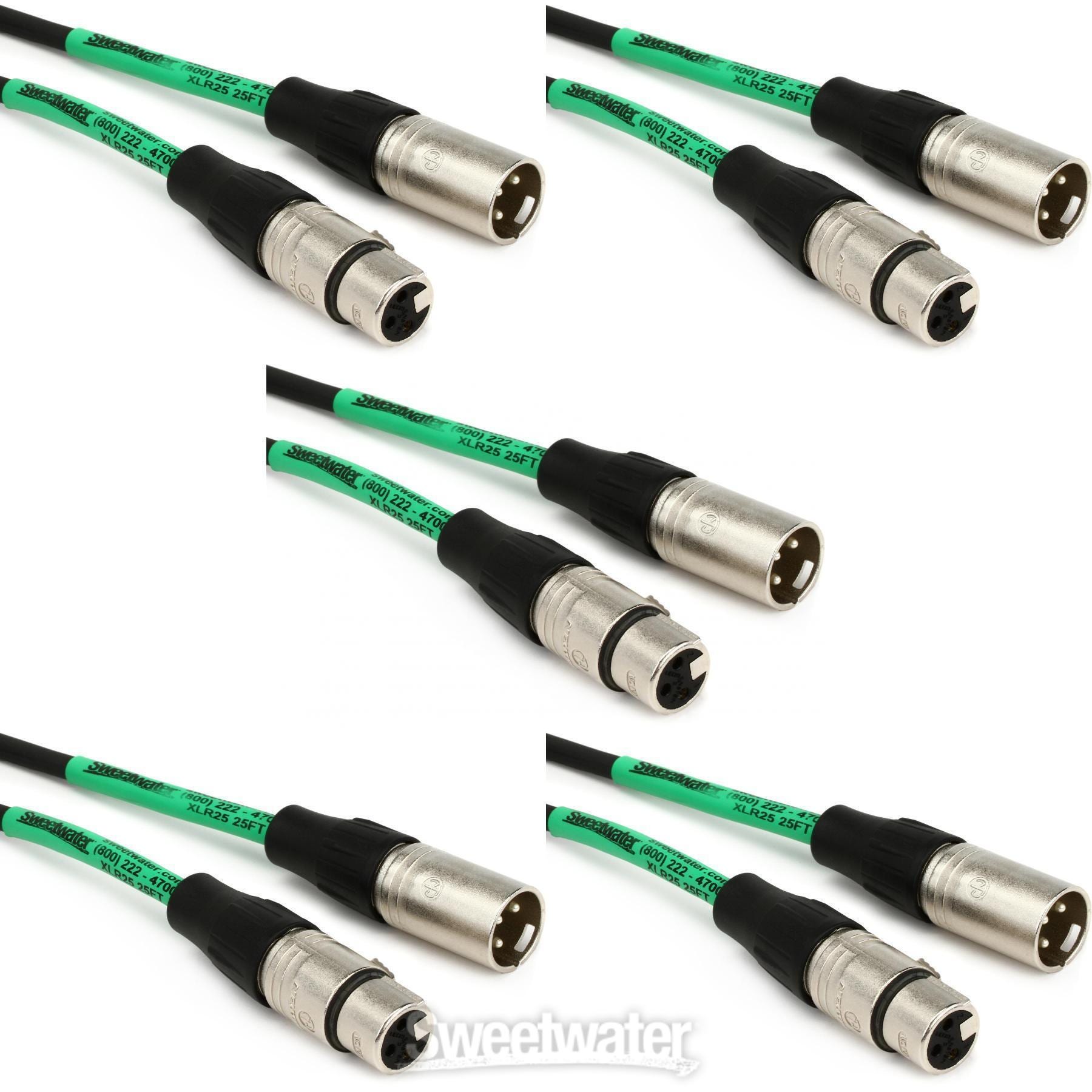 Pro Co EXM-25 Excellines Microphone Cable - 25 foot (5-pack) | Sweetwater
