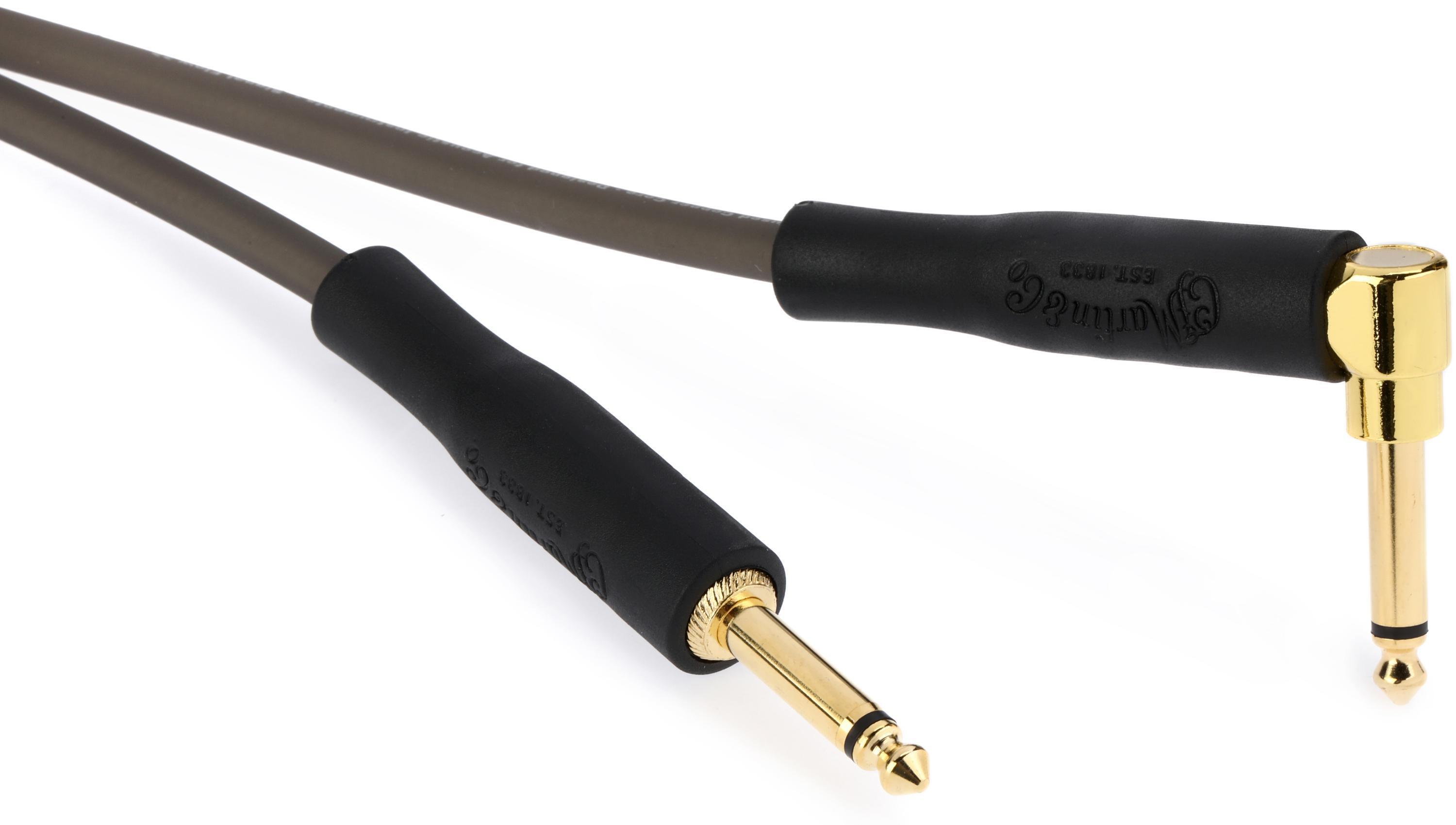 Martin Luxe Straight to Right-angle Instrument Cable - 18 foot | Sweetwater