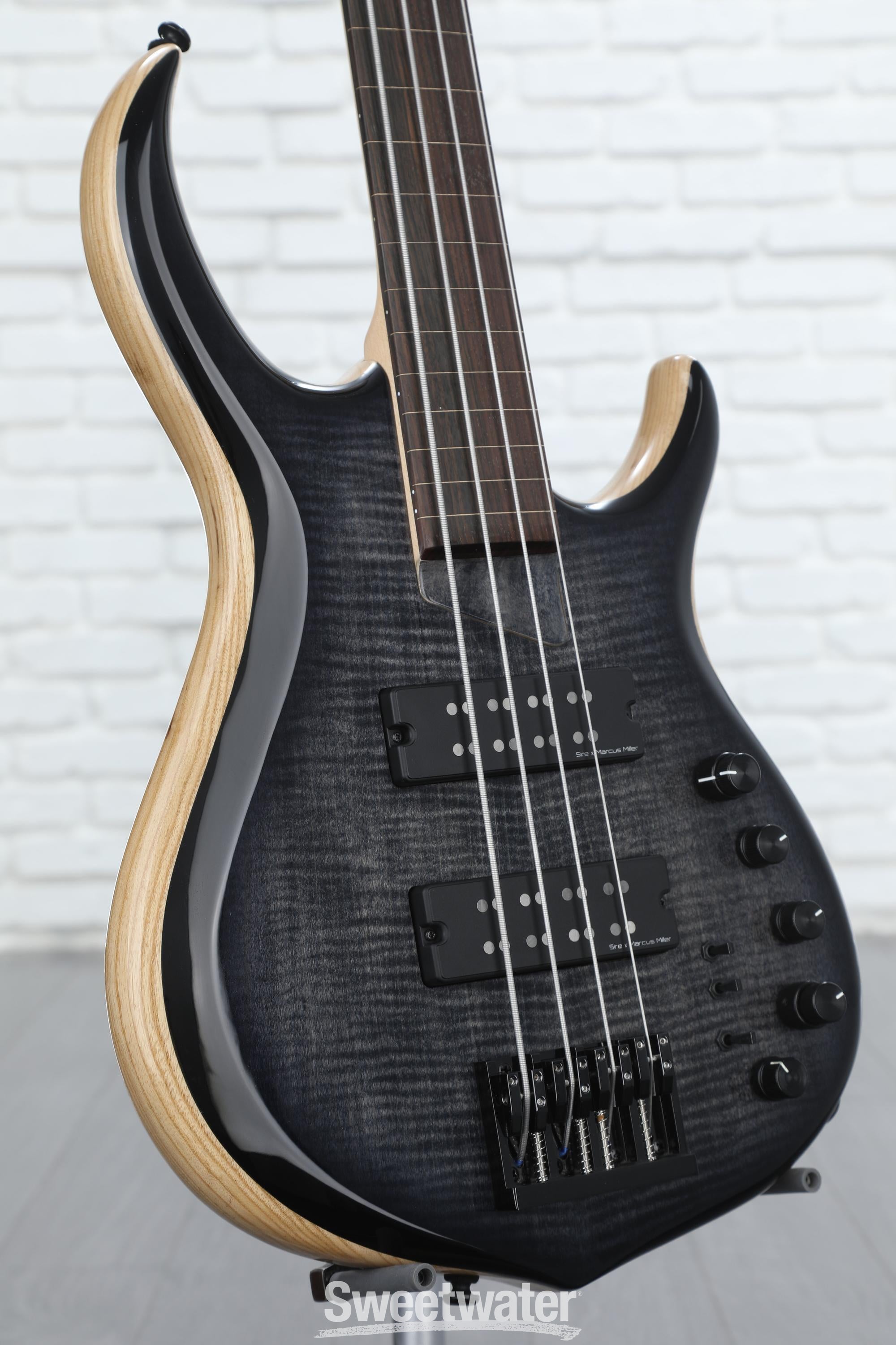 Sire Marcus Miller M7 Fretless Swamp Ash 4-string Bass Guitar ...