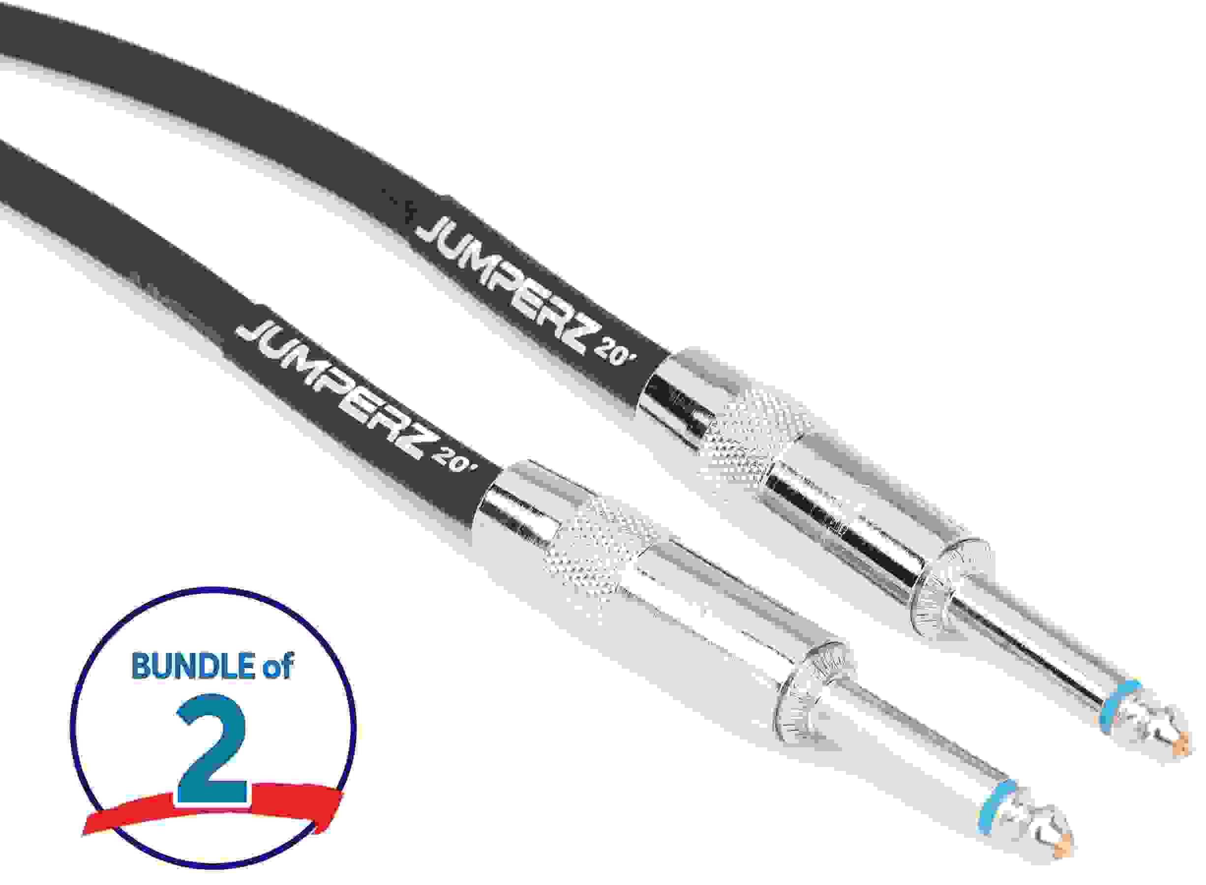 JUMPERZ Blue Line Instrument Patch Cable (2 Pack) - 20 feet | Sweetwater