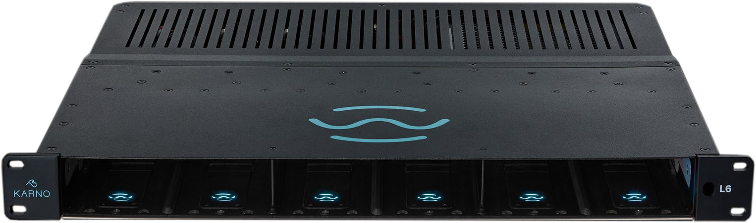 Karno L6 6-slot Rackmount Sepia Host with Assignable Analog D-sub Output Card | Sweetwater