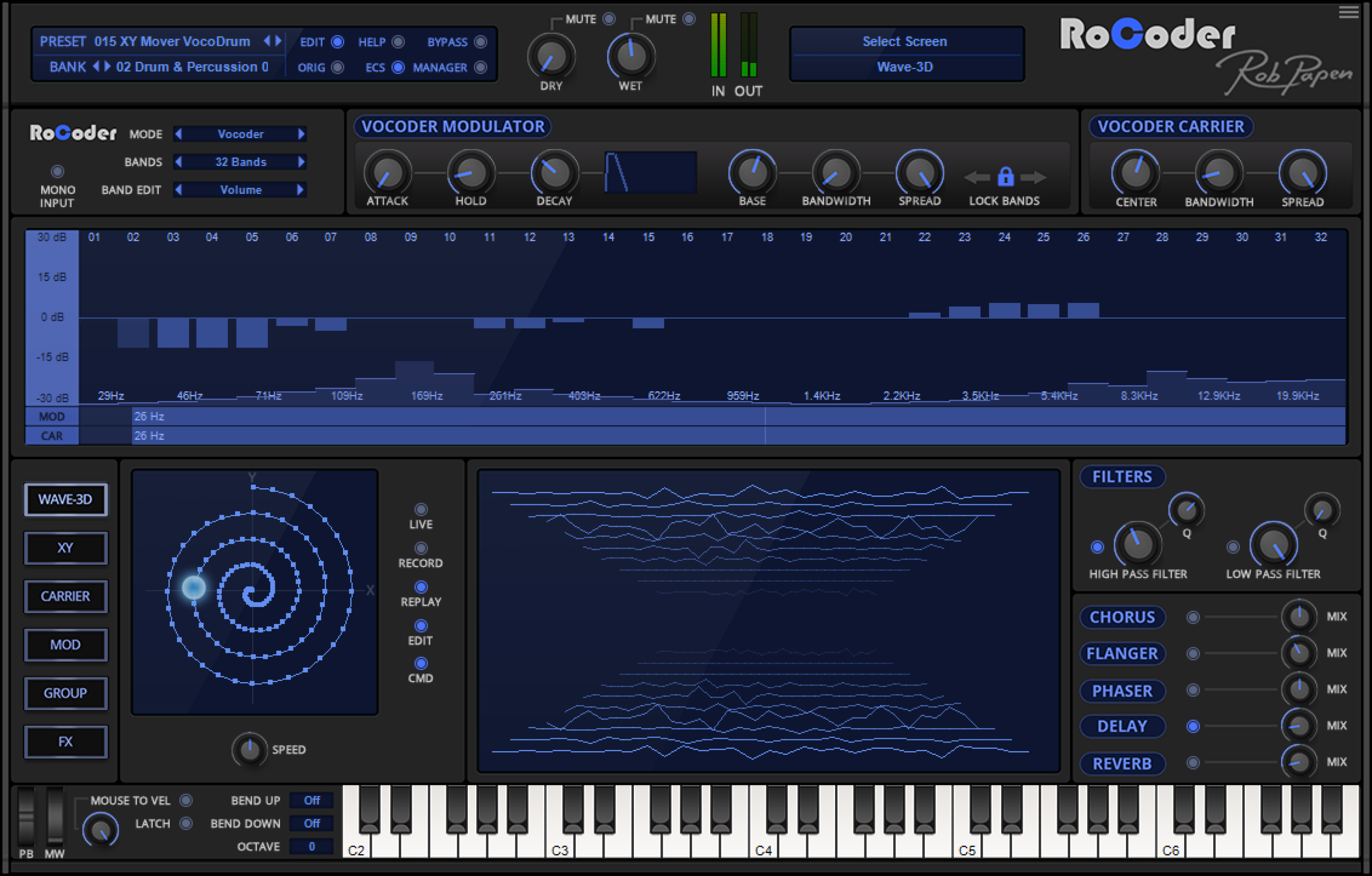 Rob Papen RoCoder Vocoder and Synthesizer Plug-in | Sweetwater