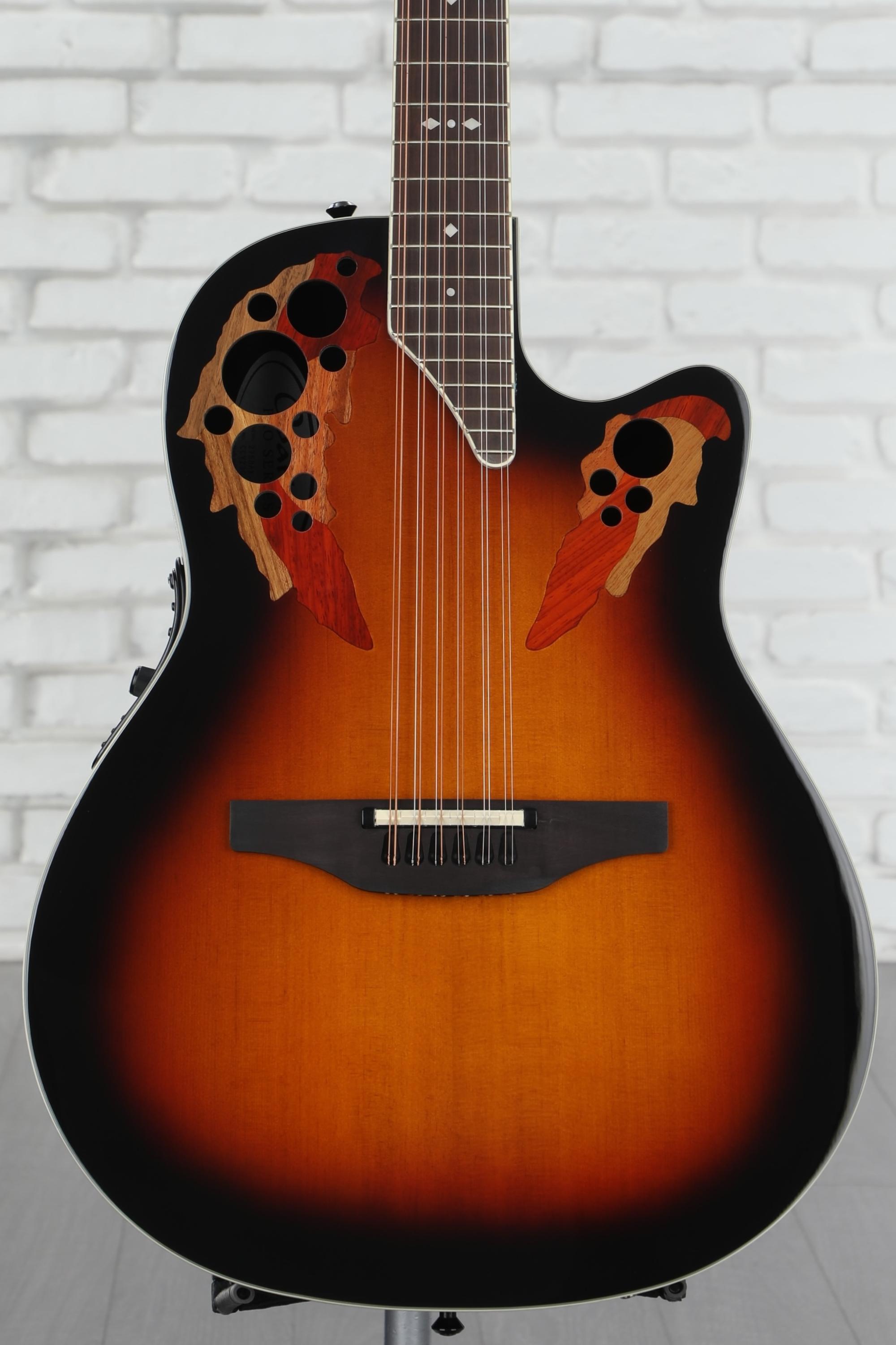Ovation Timeless Elite Deep Contour 12-String Acoustic-Electric Guitar ...