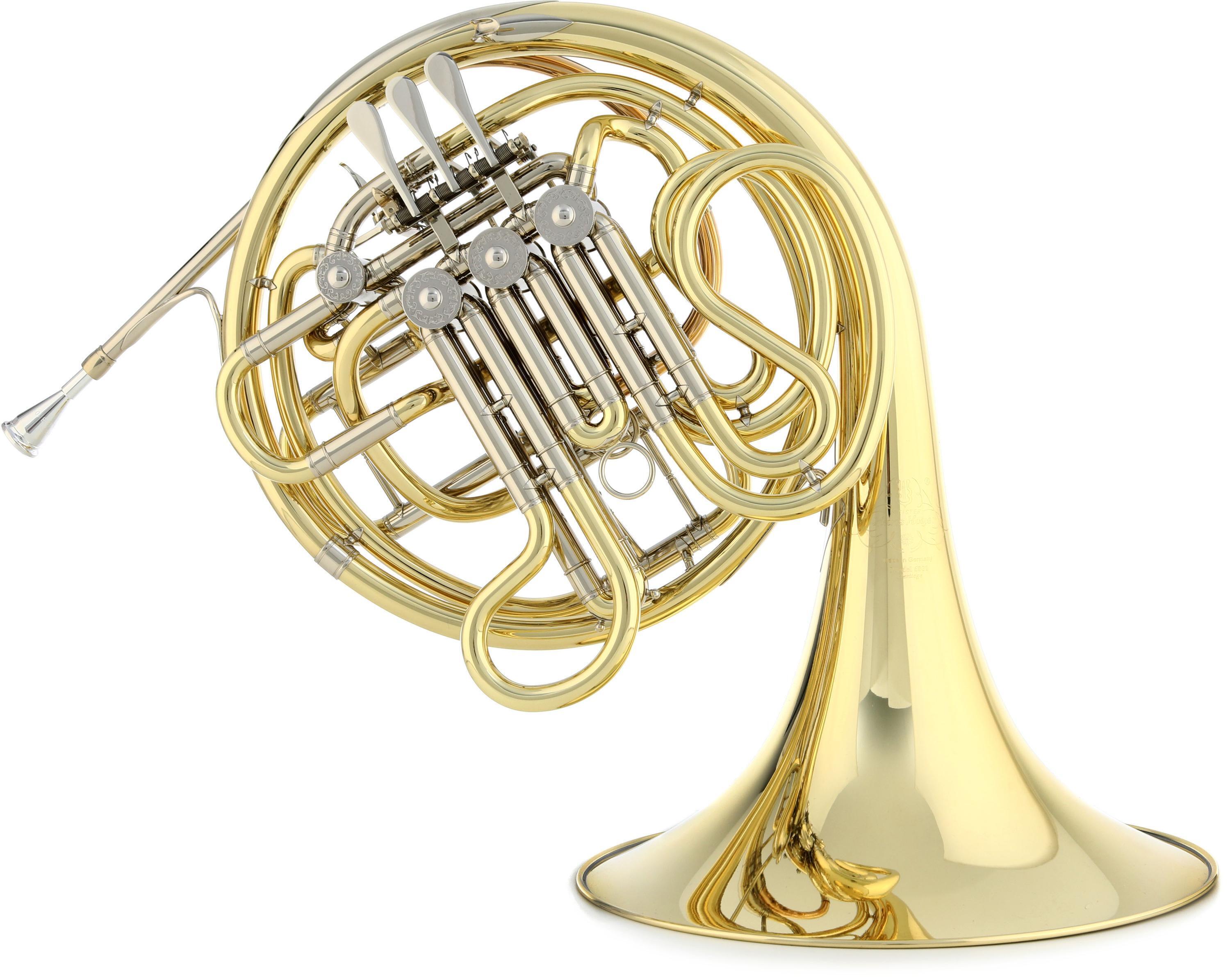 Hans Hoyer 6801 Heritage French Horn - Clear Lacquer, Fixed Bell ...
