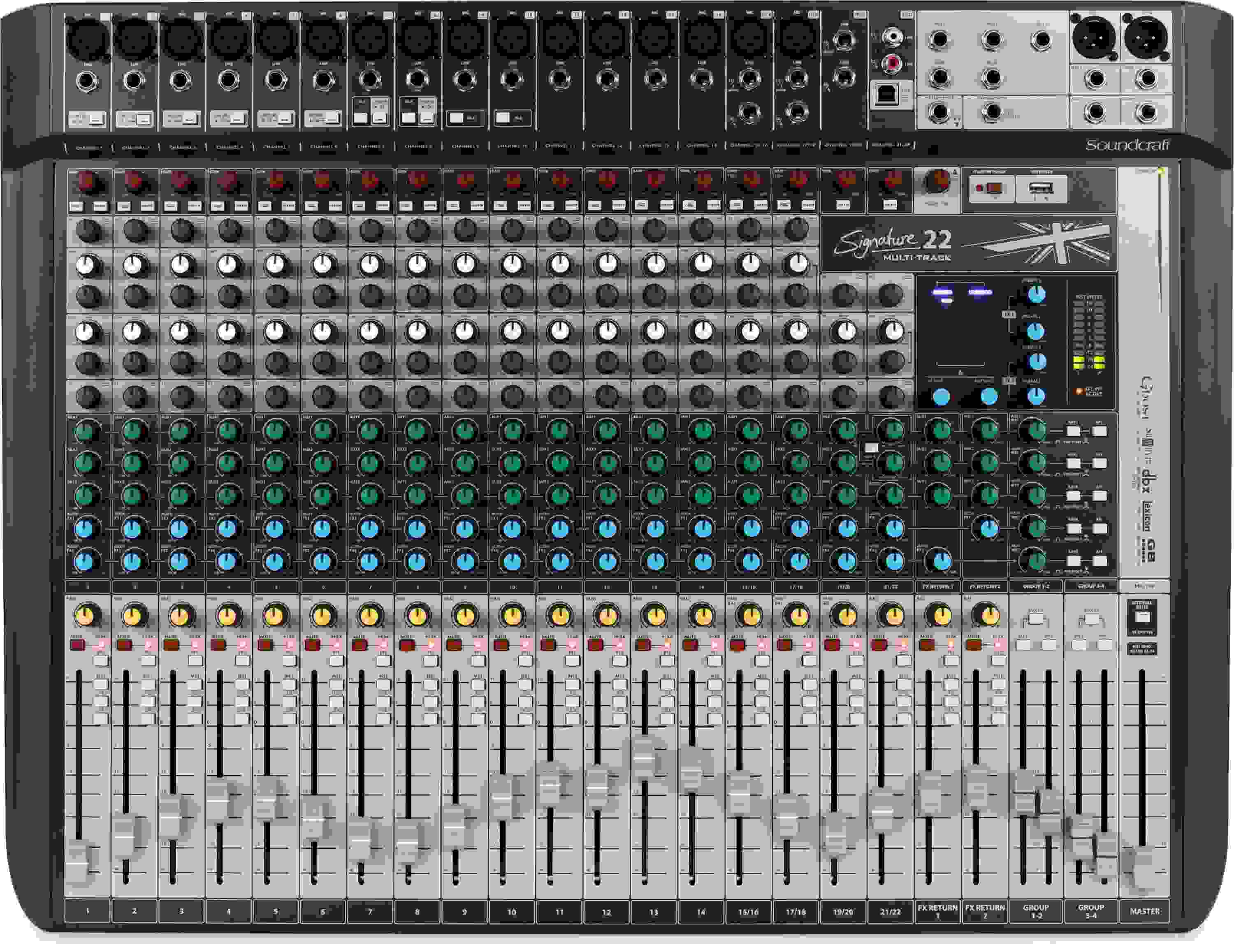 Soundcraft Signature 22 MTK Mixer and Audio Interface with Effects ...