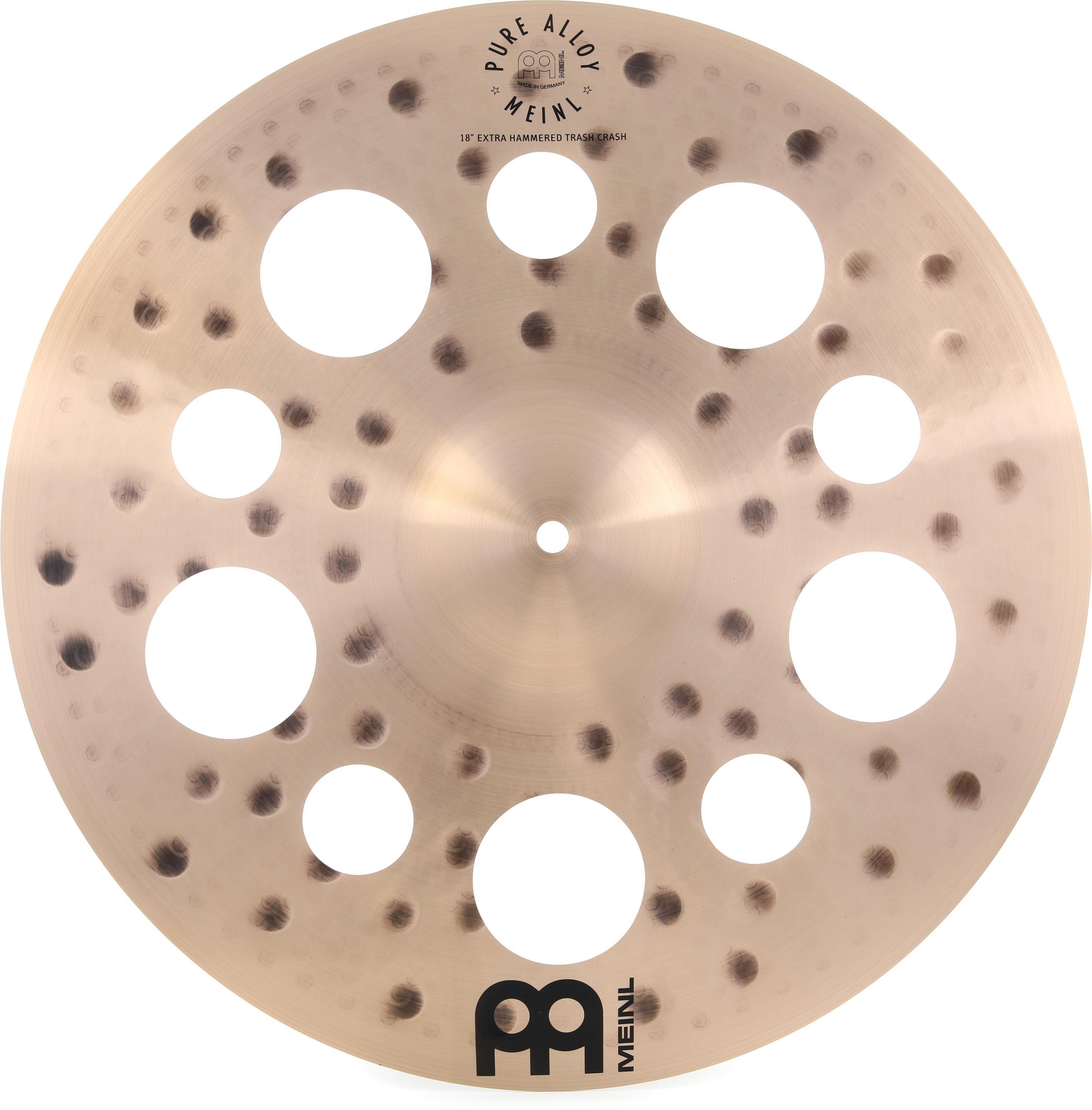 Meinl Cymbals Pure Alloy Extra Hammered Trash Crash Cymbal - 18 inches ...