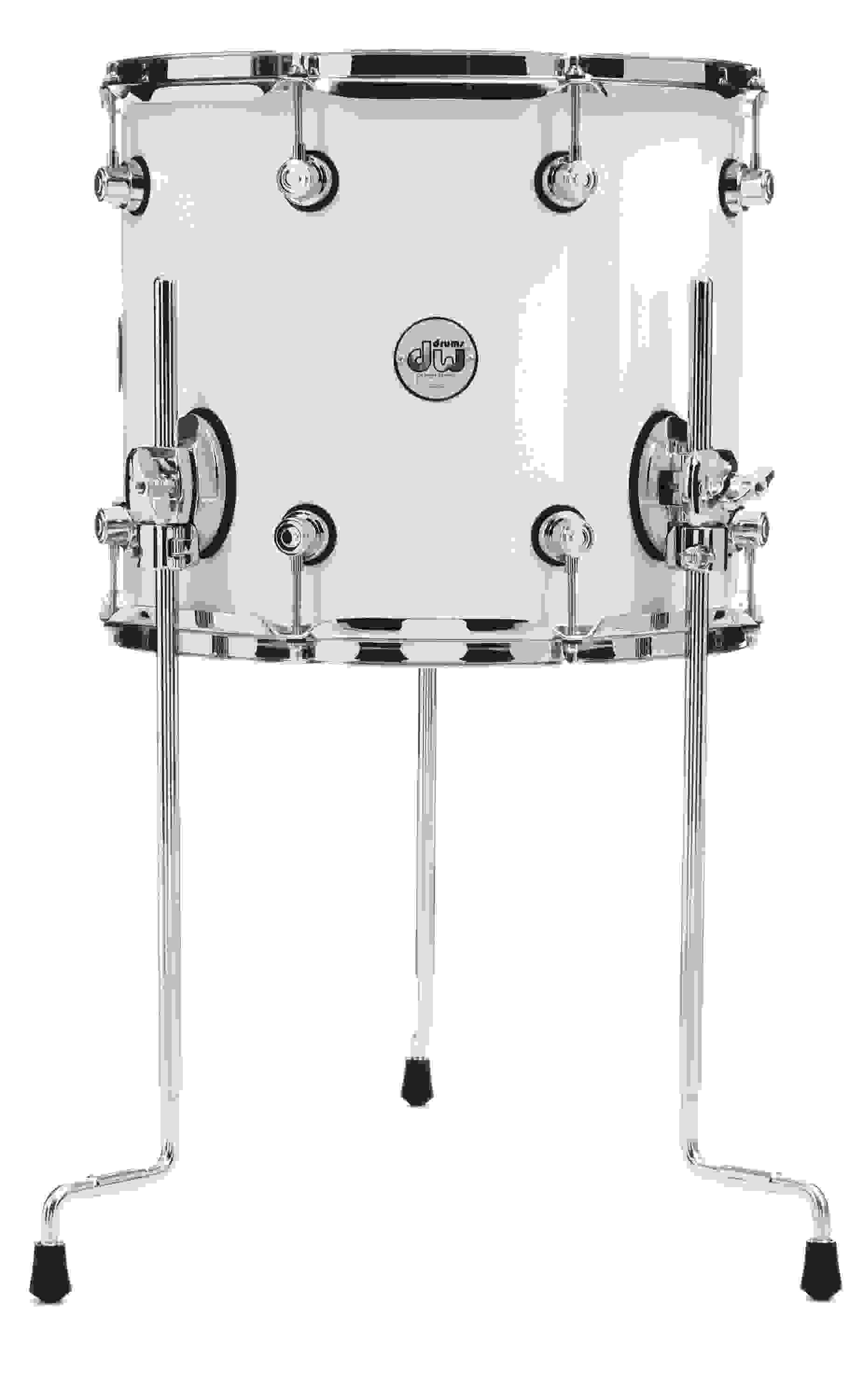 DW Design Series Floor Tom - 12 x 14 inch - Gloss White | Sweetwater