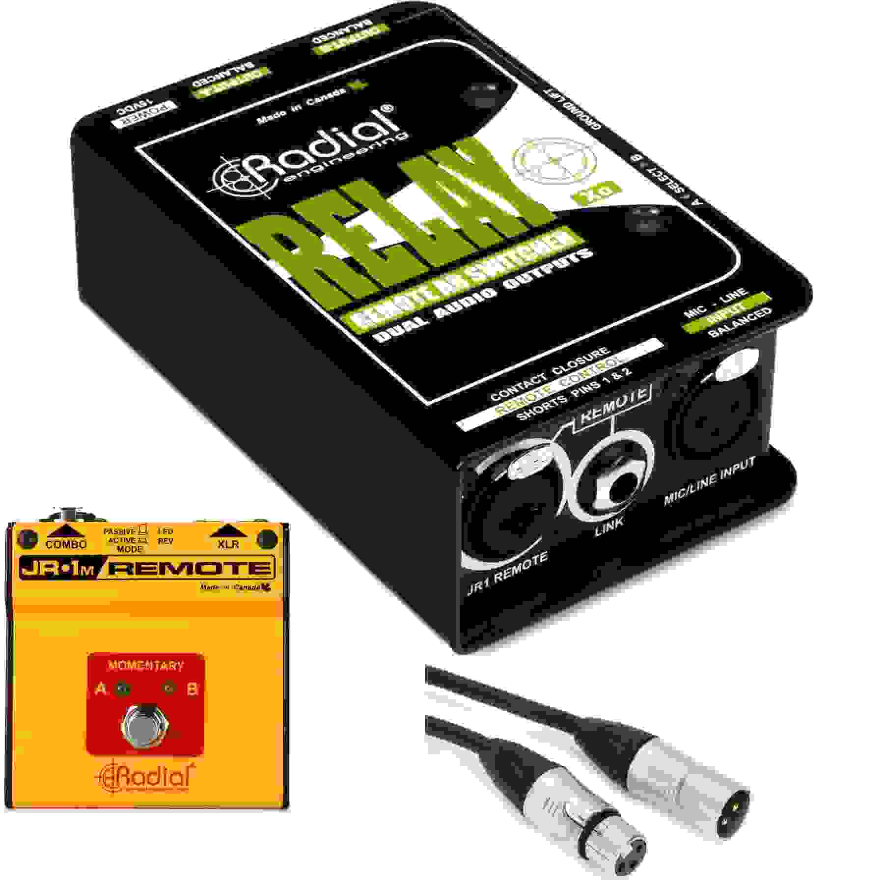 Radial Relay Xwo Active Output Switcher with JR1-M Footswitch | Sweetwater