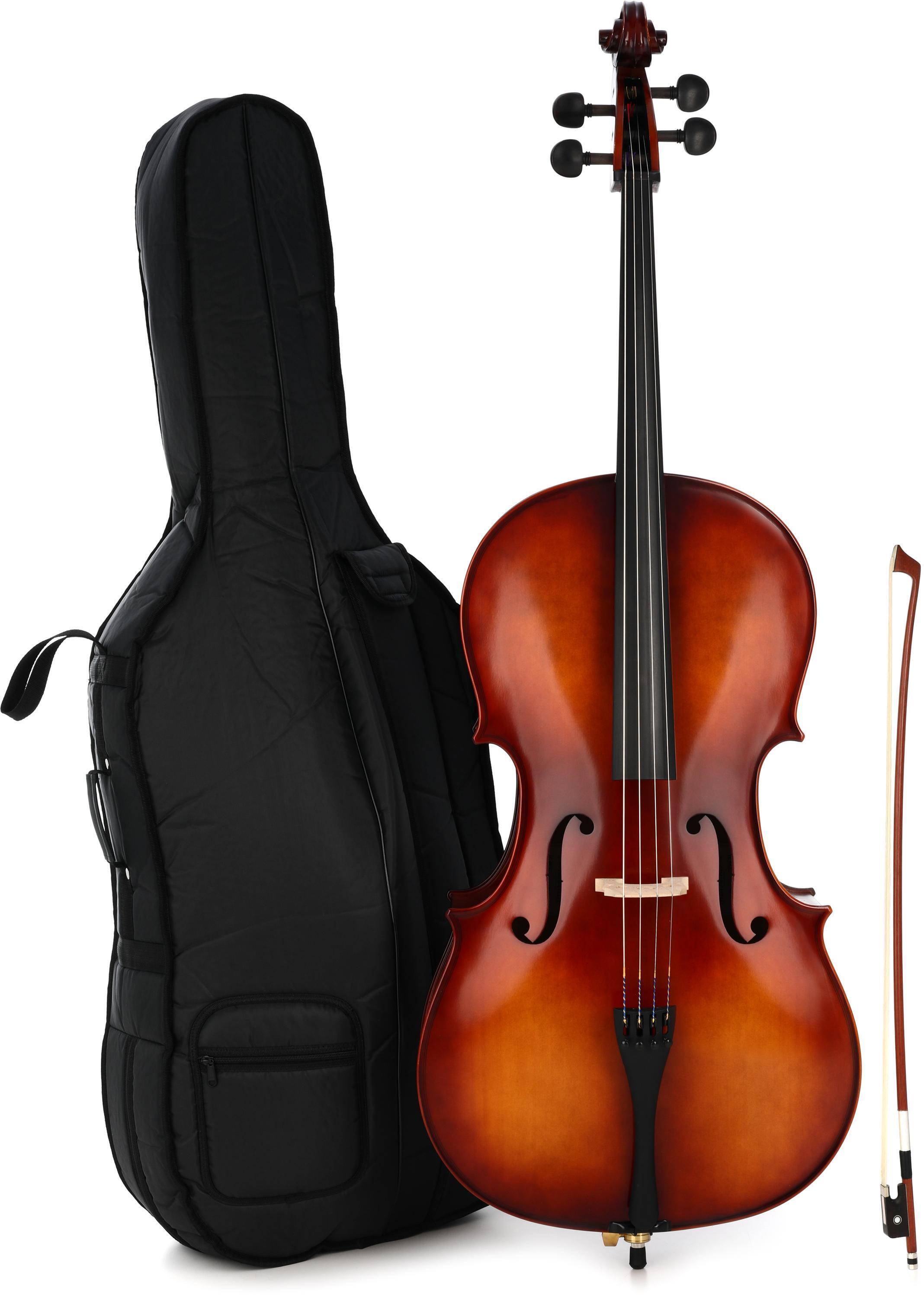 Knilling 154S 4/4 Size Sebastian Student Cello Outfit with Solid Top ...