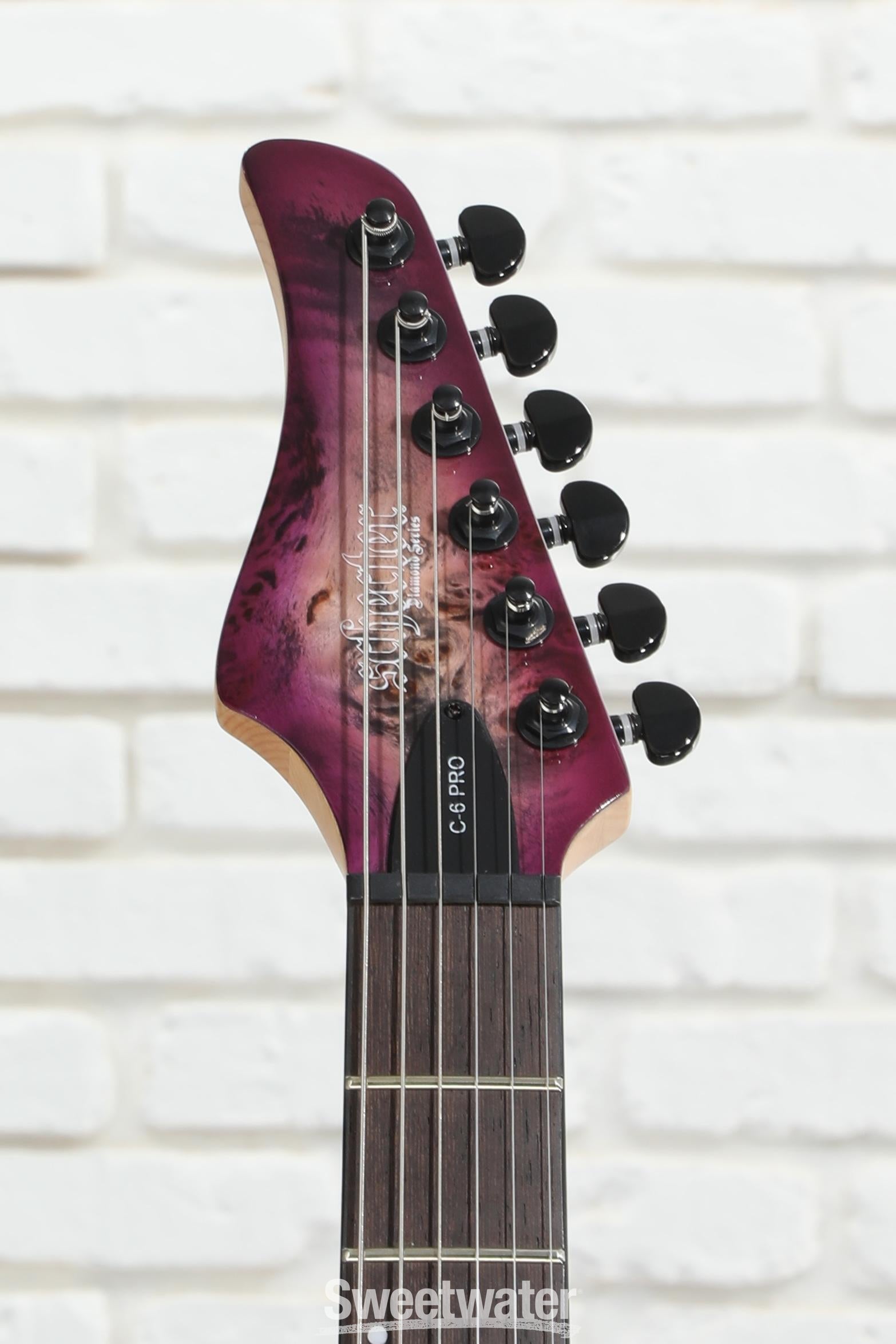 Schecter C-6 Pro Electric Guitar - Aurora Burst, Sweetwater Exclusive