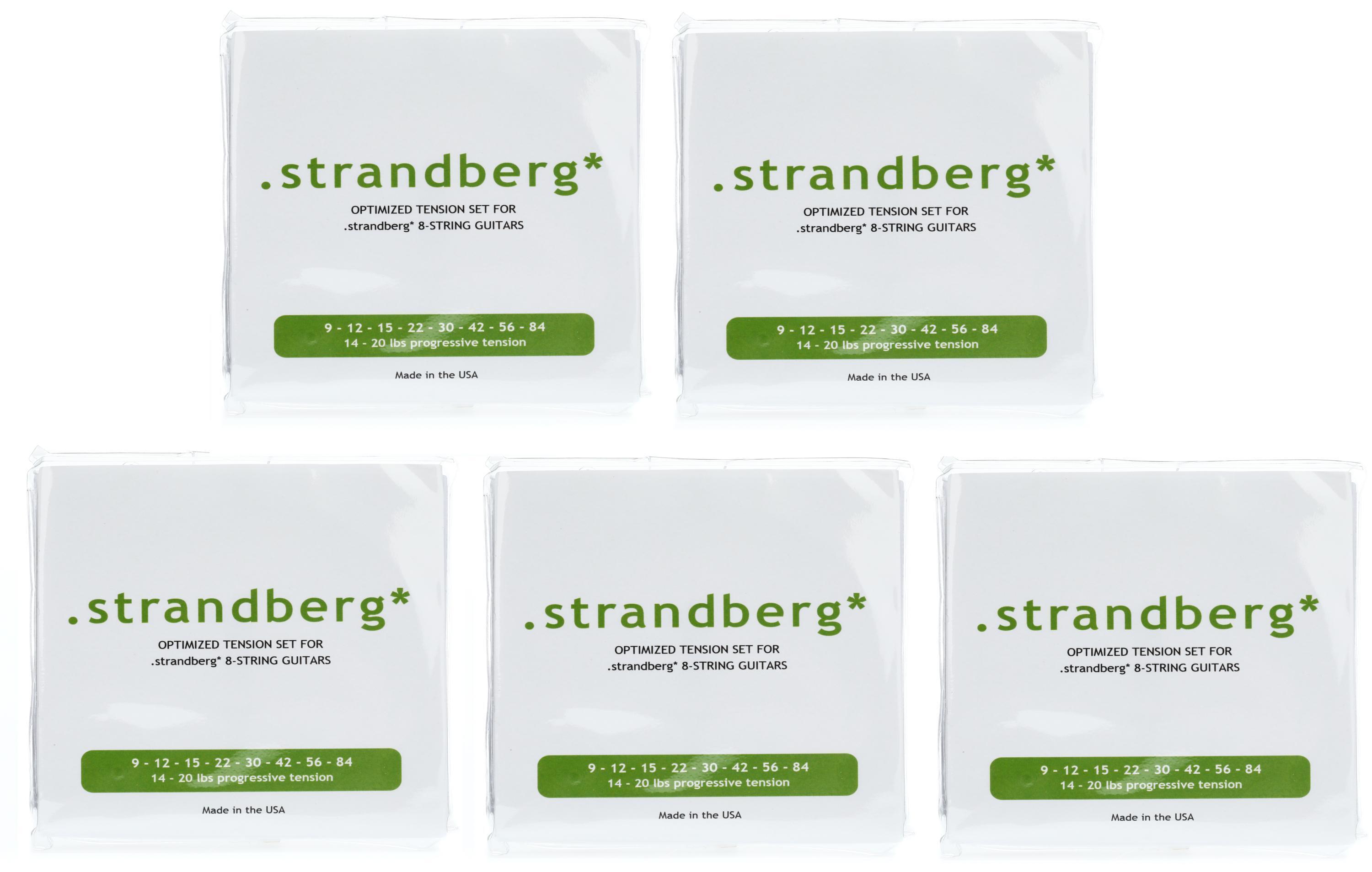 Strandberg Optimized Tension Electric Guitar Strings - .009-.084 8 ...
