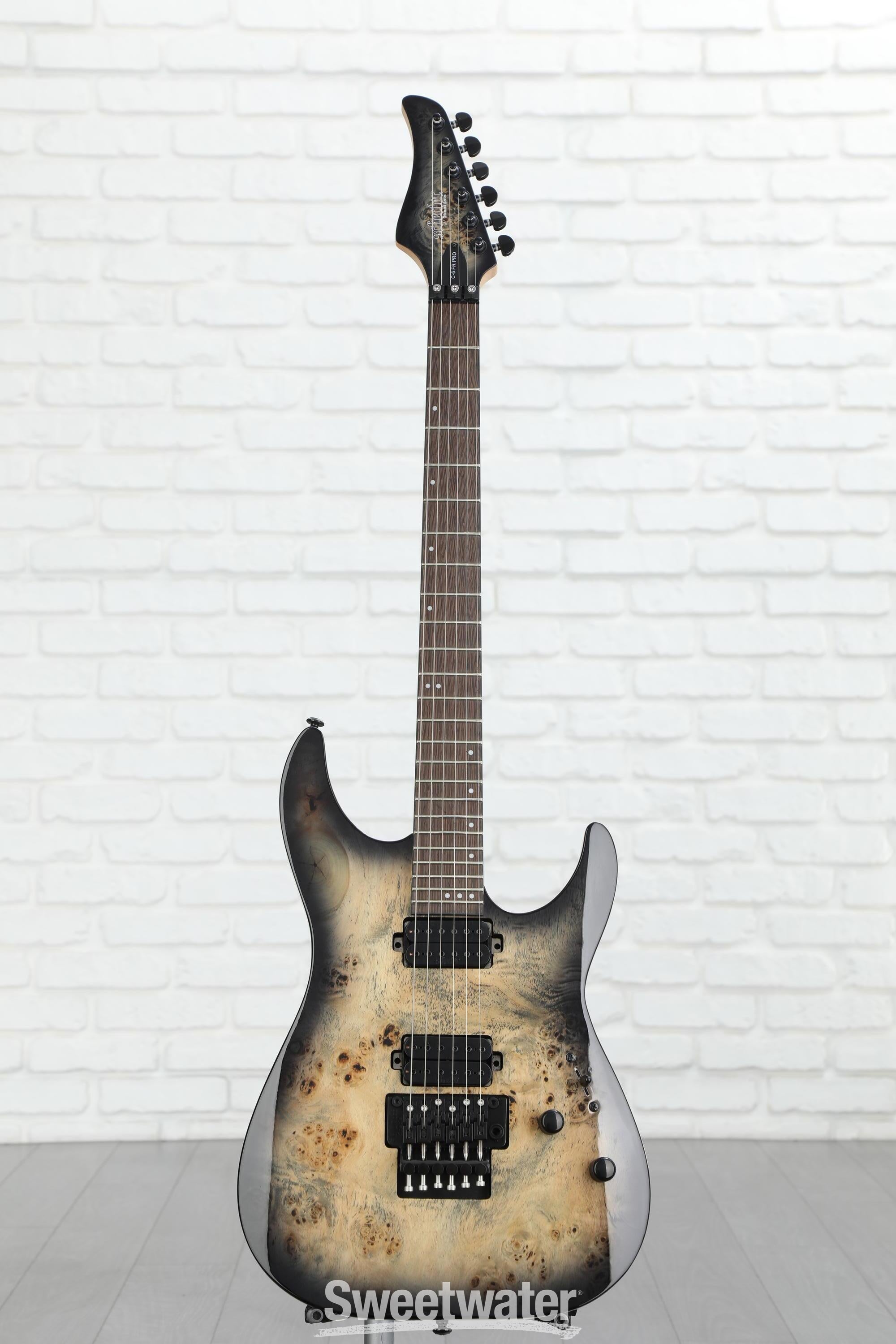 Schecter C-6 FR Pro Electric Guitar - Charcoal Burst, Sweetwater Exclusive