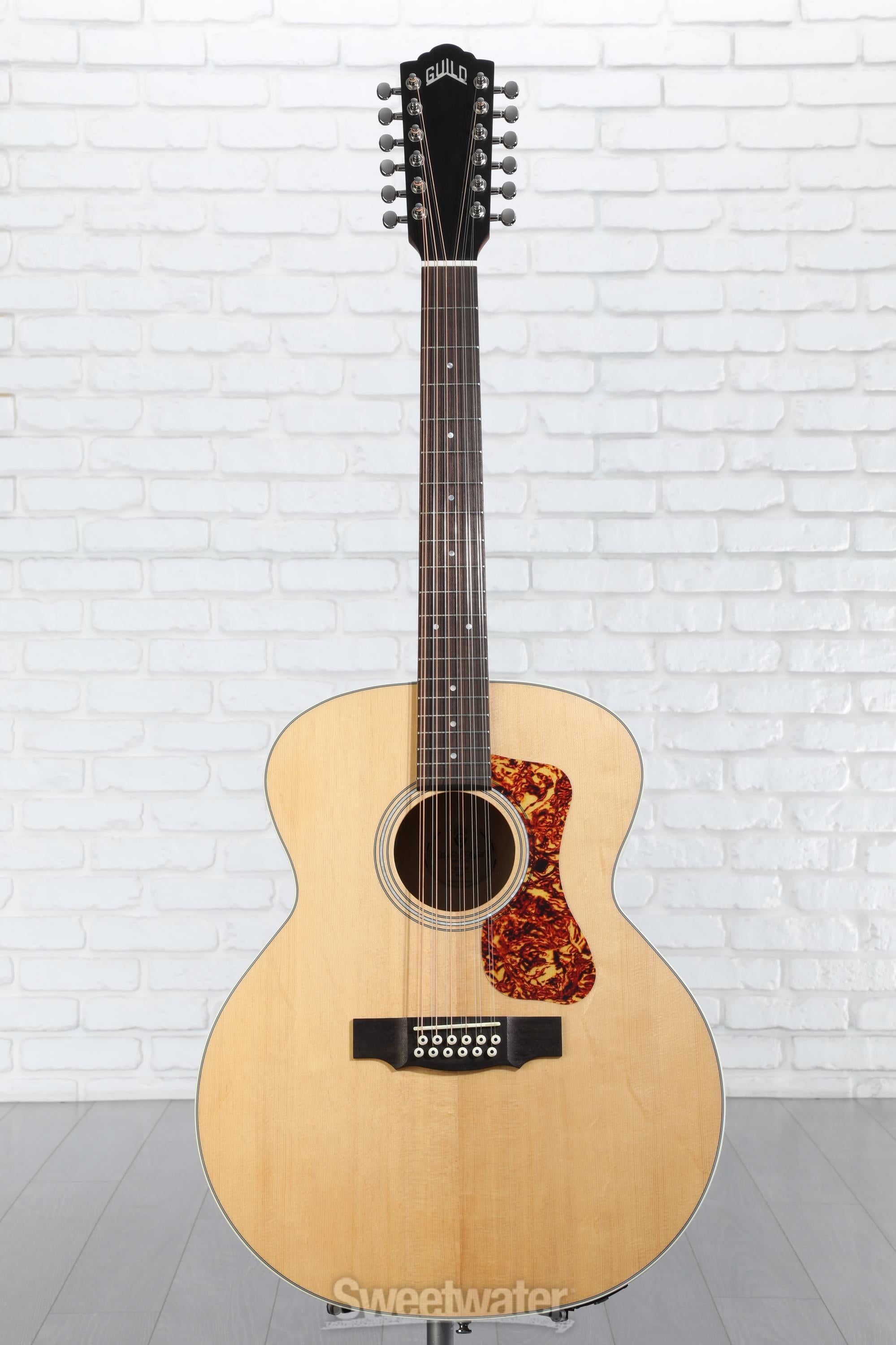 Guild F-2512E Maple, 12-String Acoustic-Electric Guitar - Blonde ...