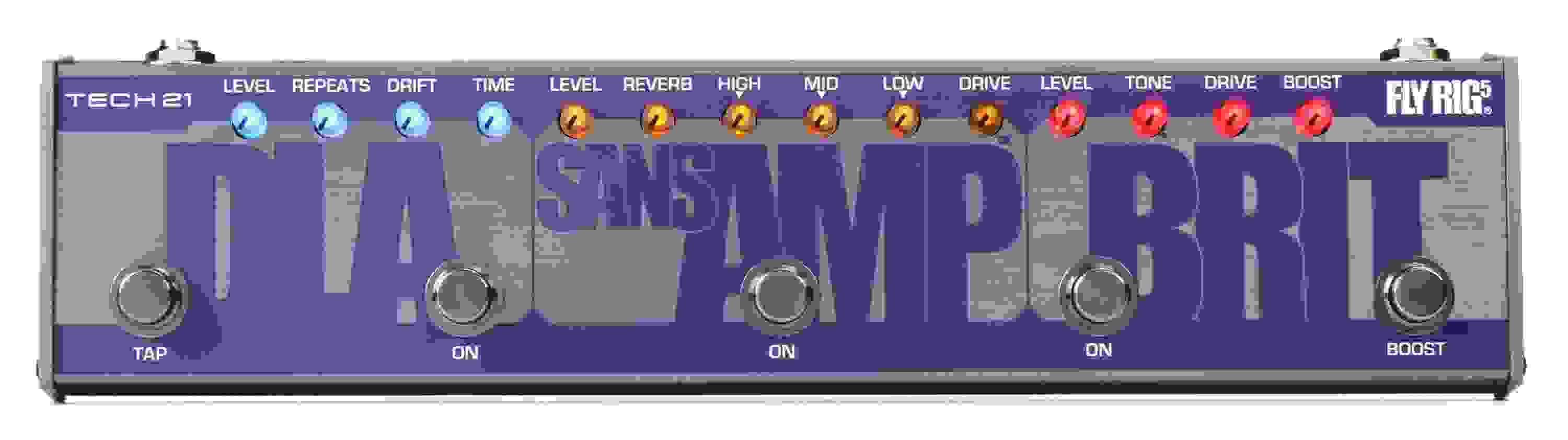 Tech 21 Fly Rig 5 Brit Multi-effects Pedal | Sweetwater