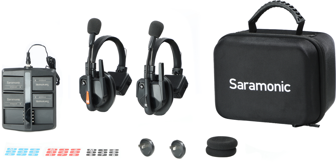 Saramonic WiTalk9-2S 2-person 1.9GHz Wireless Intercom System | Sweetwater