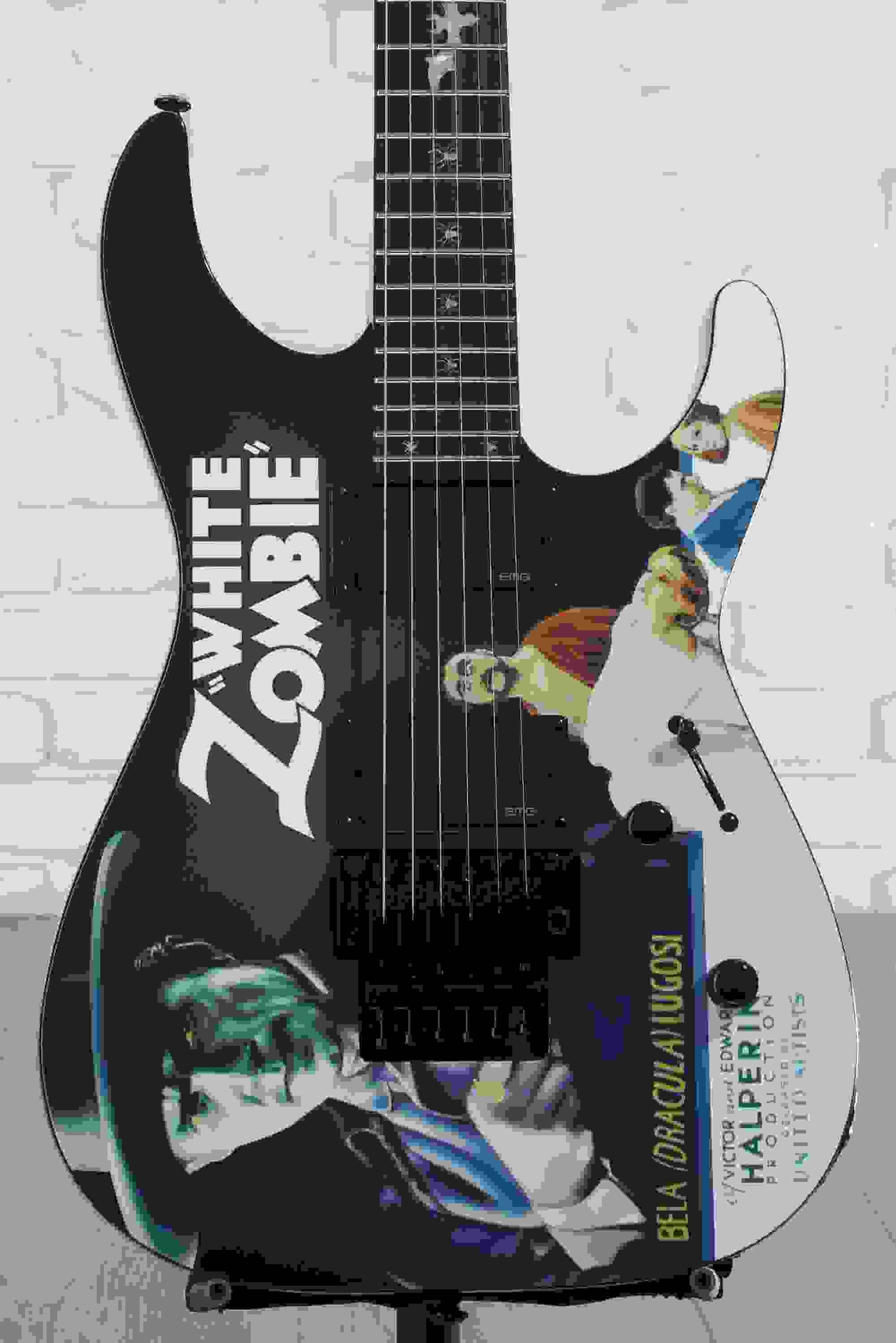 ESP LTD Kirk Hammett Signature KH-WZ White Zombie Electric Guitar ...