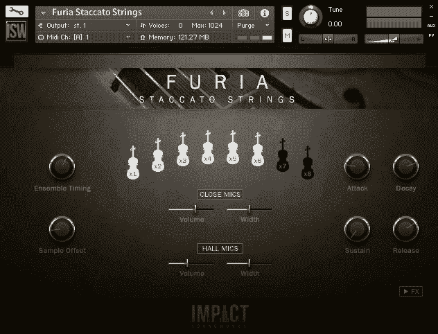 Impact Soundworks Furia Staccato Strings Kontakt Orchestral String ...