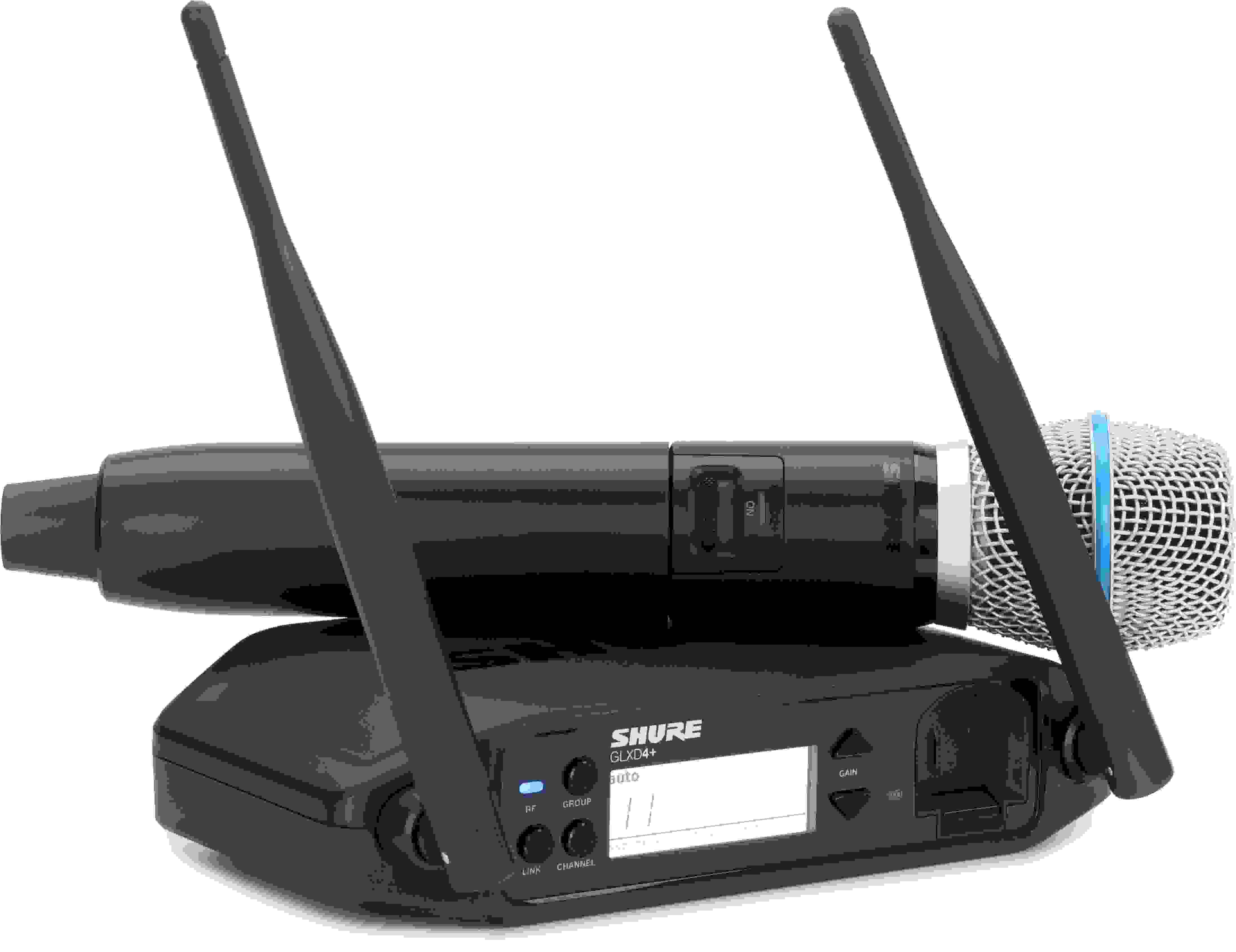 Shure GLXD24+/B87A Digital Wireless Handheld System with BETA87A Capsule | Sweetwater