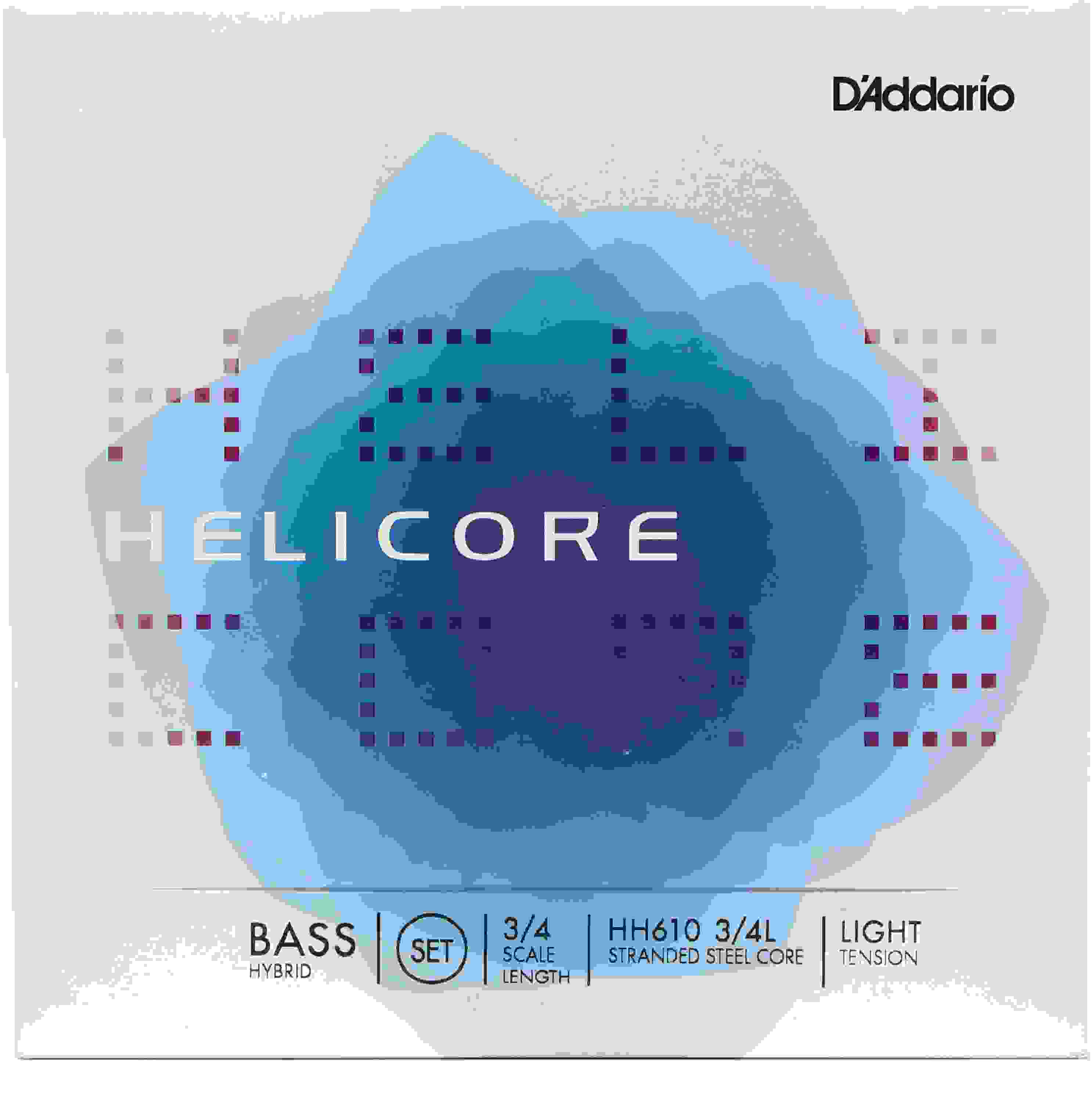 D'Addario HH610 3/4L Helicore Hybrid Double Bass String Set - 3/4 Size ...