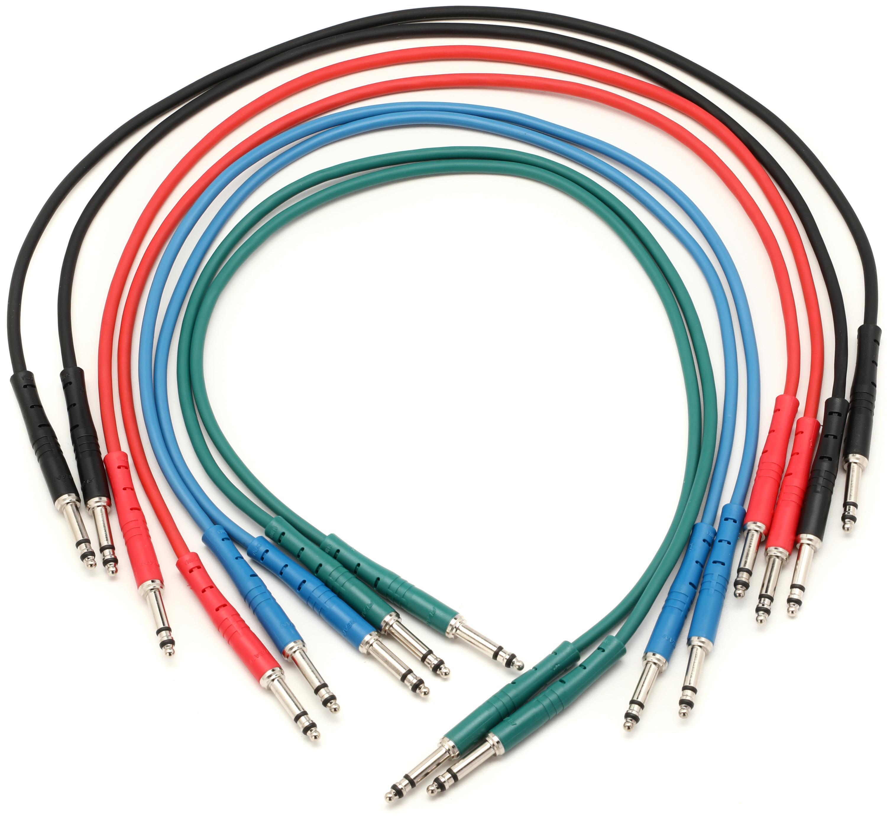 StageMASTER STT-1-1/2-8PK TT Patch Cable 8-pack - 1.5 foot (Assorted ...