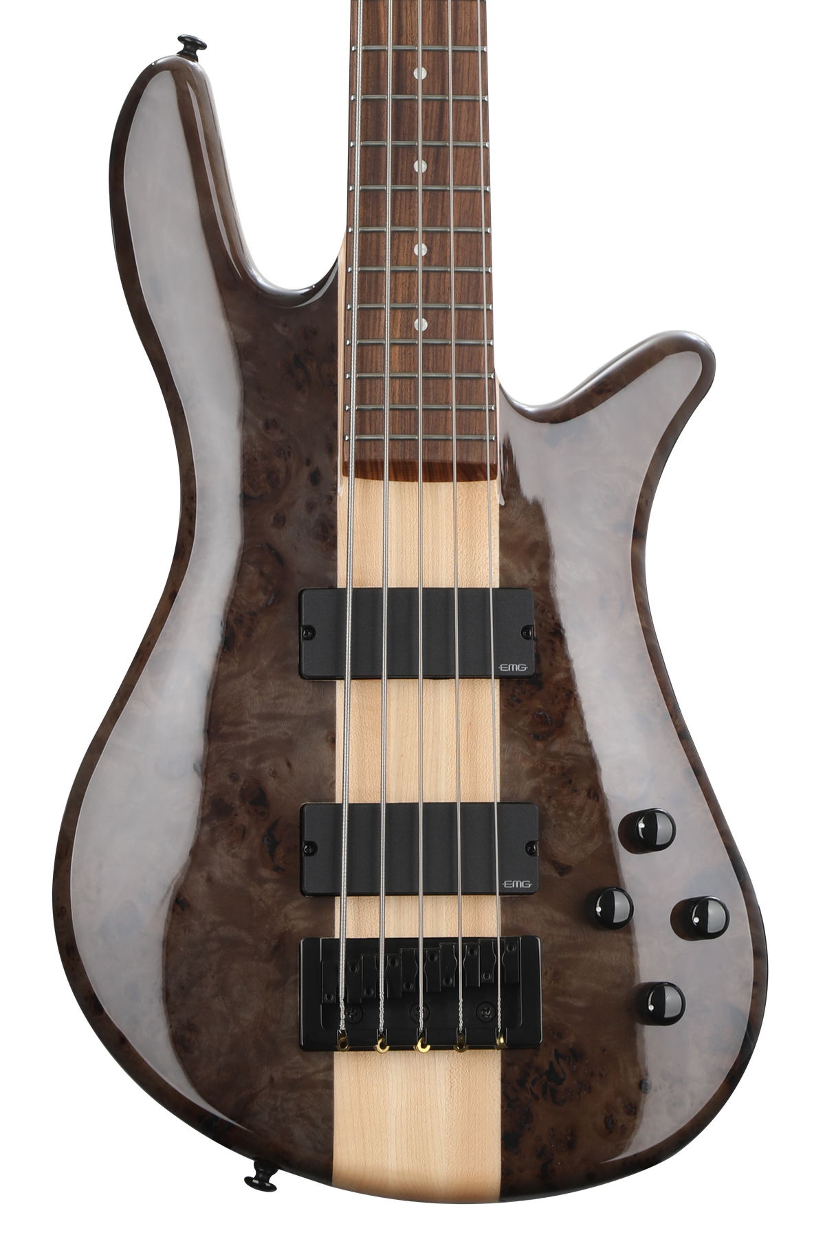 Spector Ns 20005 Dan Briggs Signature Bass Guitar Black Stain Gloss With Poplar Burl Top