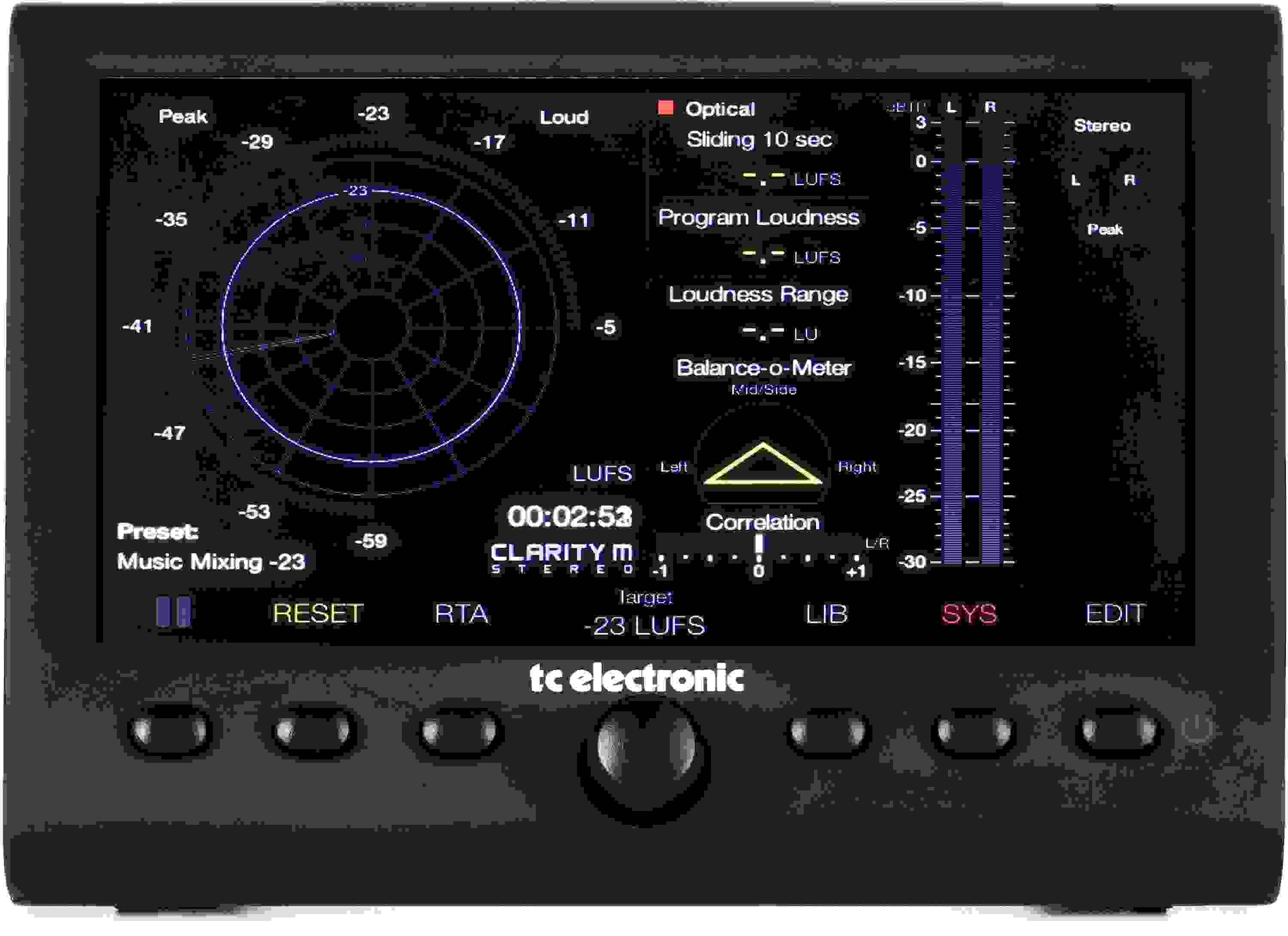 TC Electronic Clarity M Stereo Loudness Meter | Sweetwater