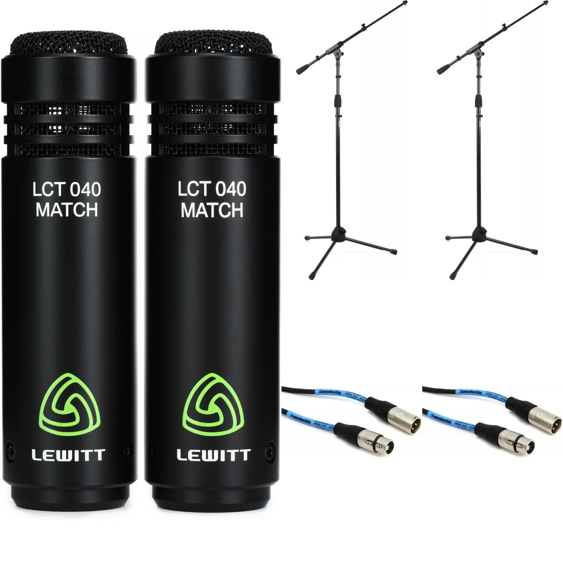 Lewitt LCT 040 MATCH Small-diaphragm Condenser Microphone With Stands ...