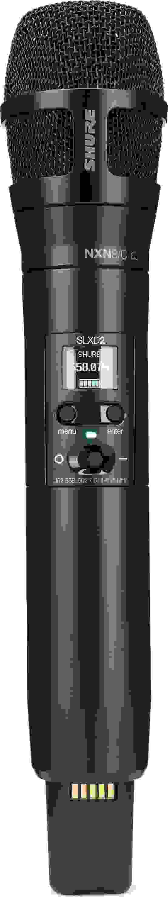 Shure SLXD2/Nexadyne Wireless Handheld Microphone Transmitter - Black | Sweetwater
