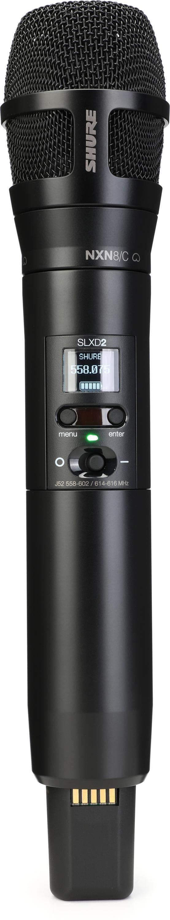 Shure SLXD2/Nexadyne Wireless Handheld Microphone Transmitter - Black | Sweetwater