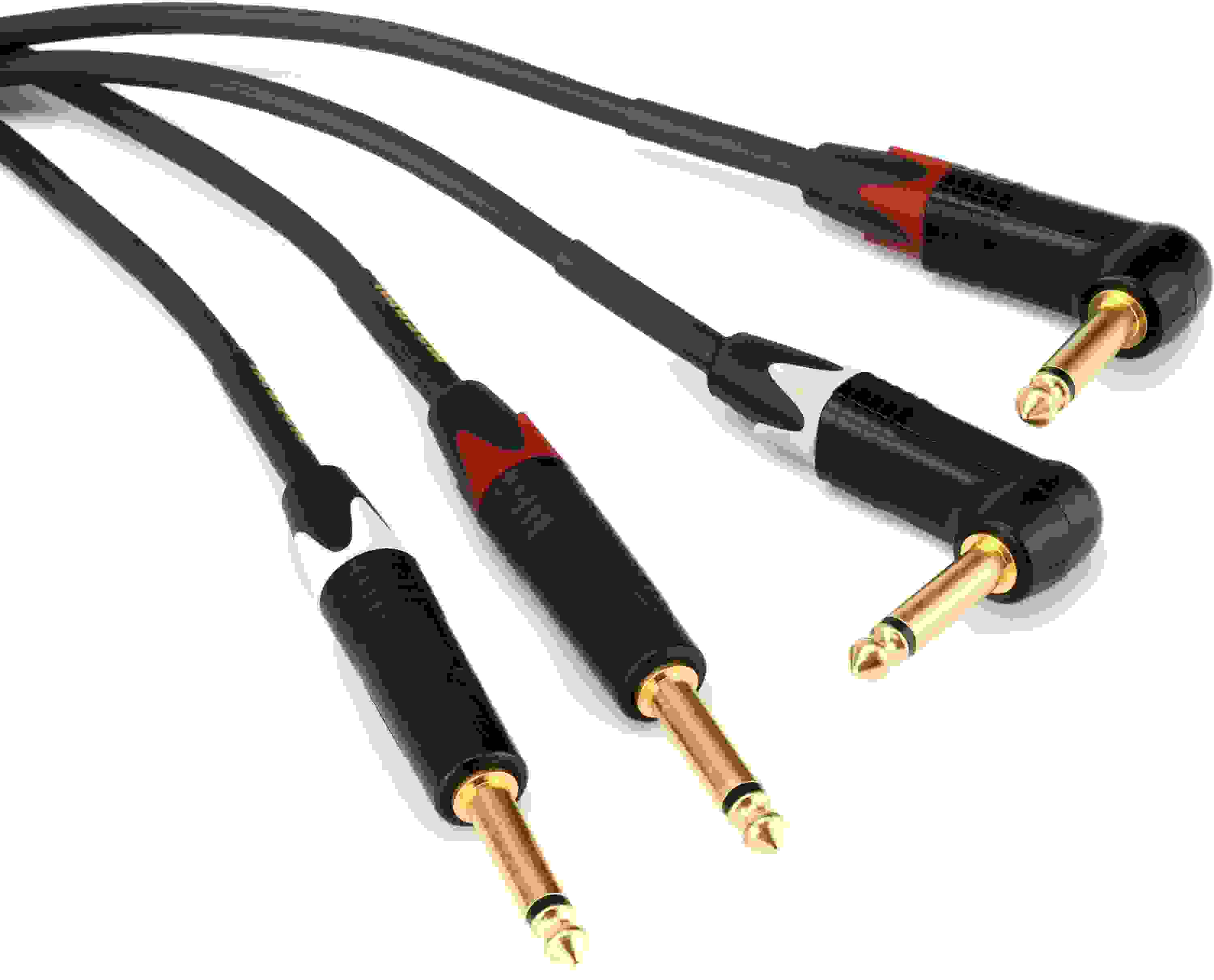 Mogami Gold Keyboard S Stereo Cable - Dual TS Male to Right Angle TS ...