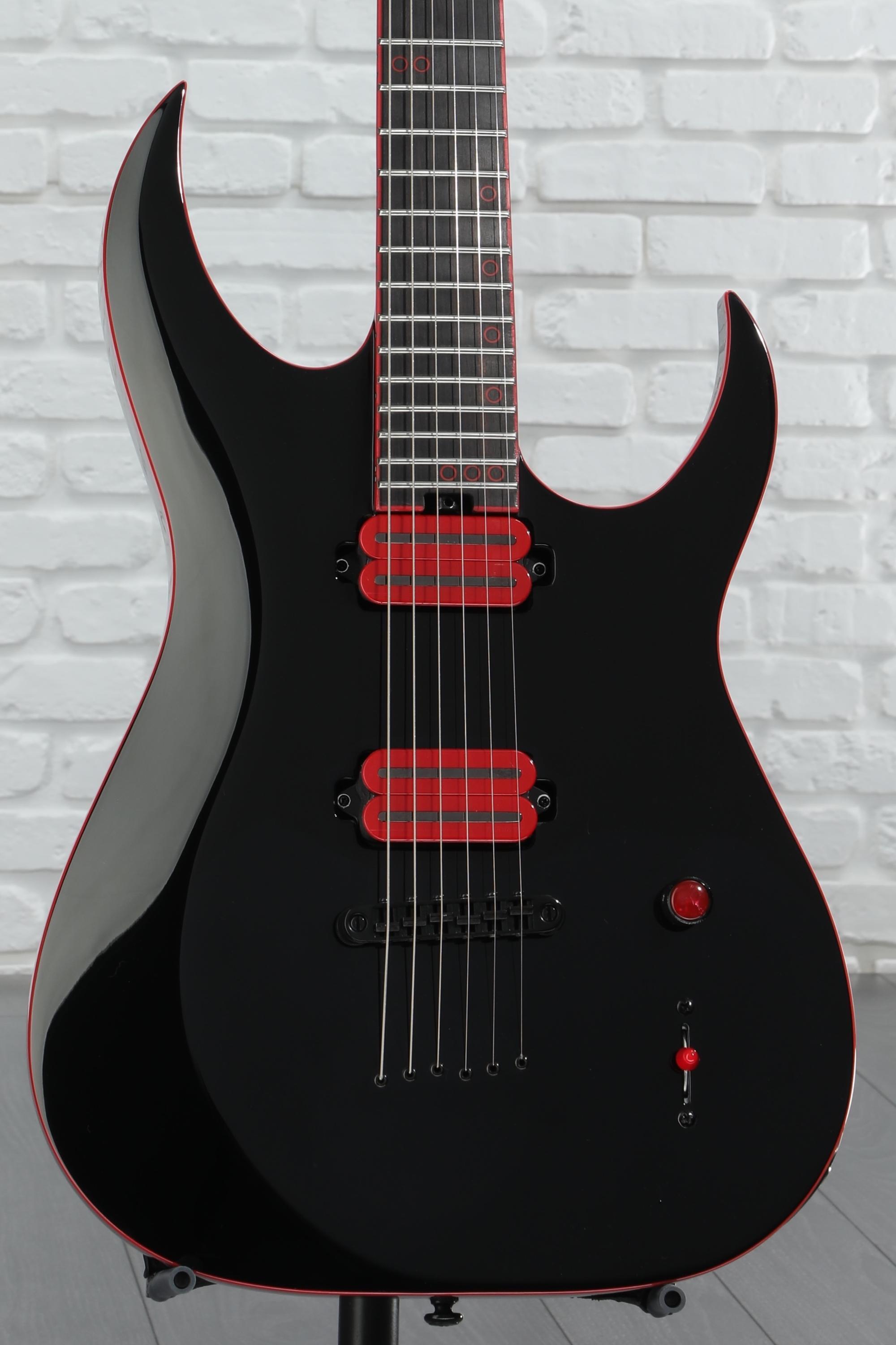 Schecter Sunset-6 Red Dawn Electric Guitar - Gloss Black | Sweetwater