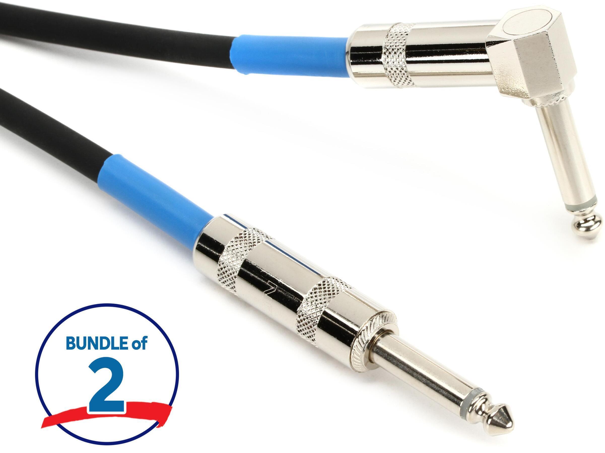 Pro Co EGL-30 Excellines Straight to Right Angle Instrument Cable (2-Pack) - 30 foot | Sweetwater