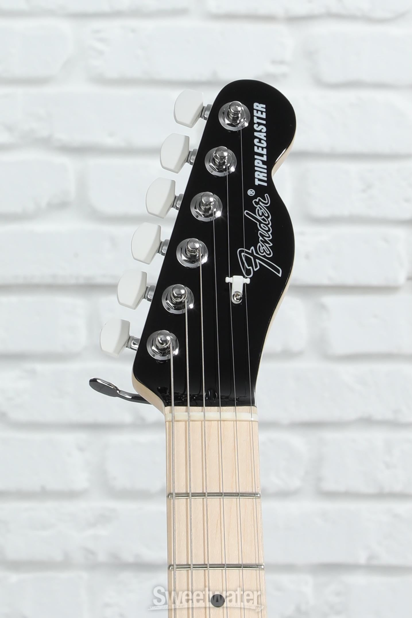 Fender Jack White Triplecaster Telecaster Electric Guitar - Black ...