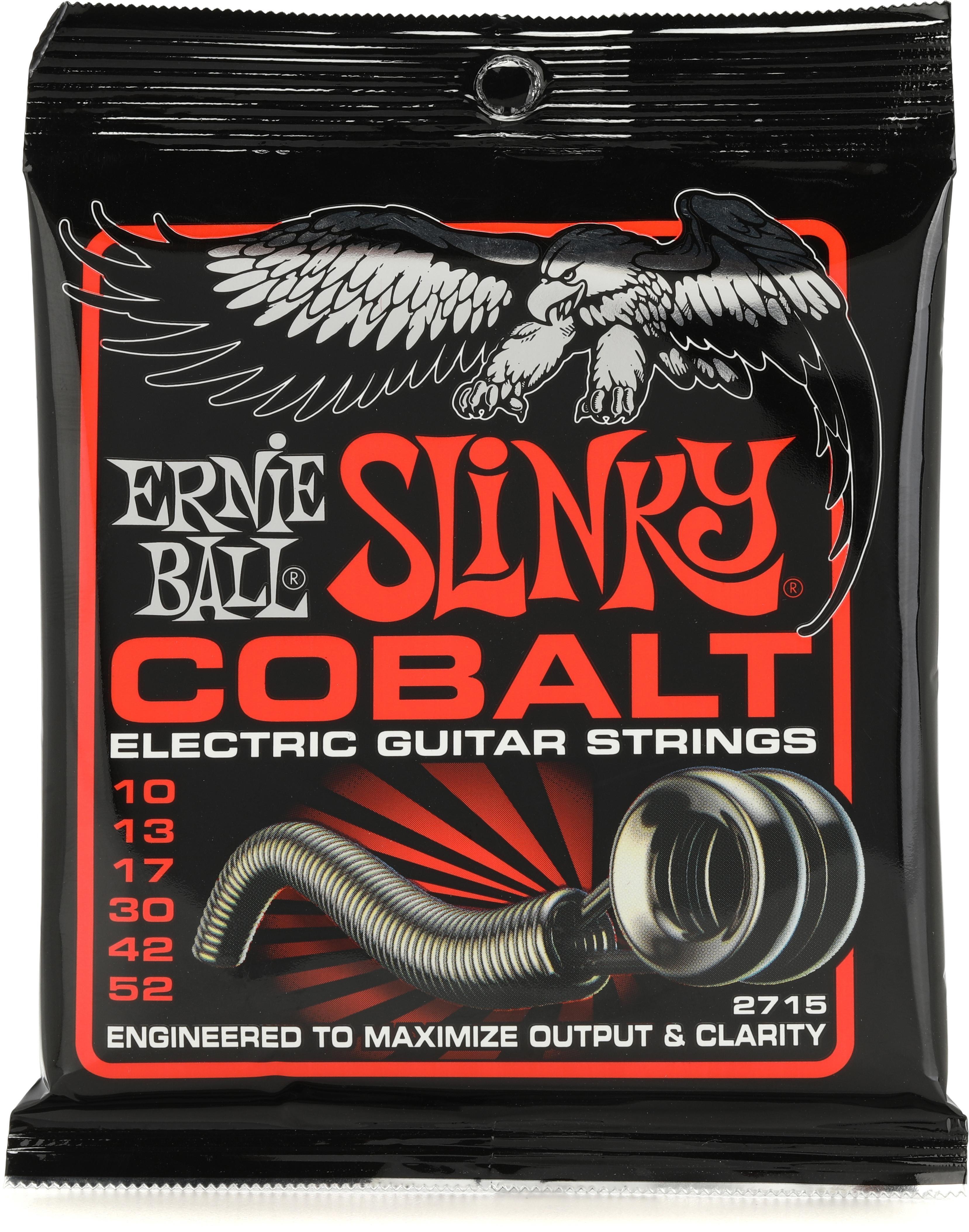 Ernie Ball 2715 Skinny Top/Heavy Bottom Slinky Cobalt Electric Guitar ...