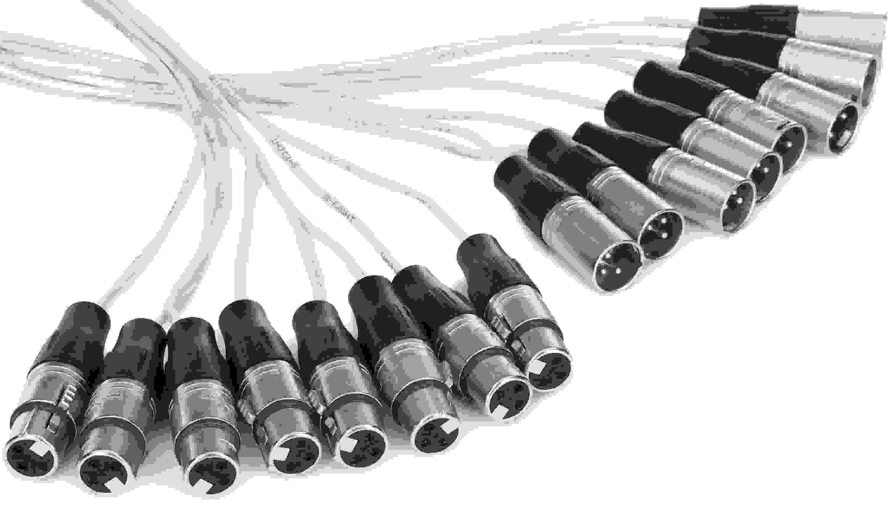 Pro Co MT8XFXM-10 8-channel XLR Male to XLR Female Snake - 10 feet ...