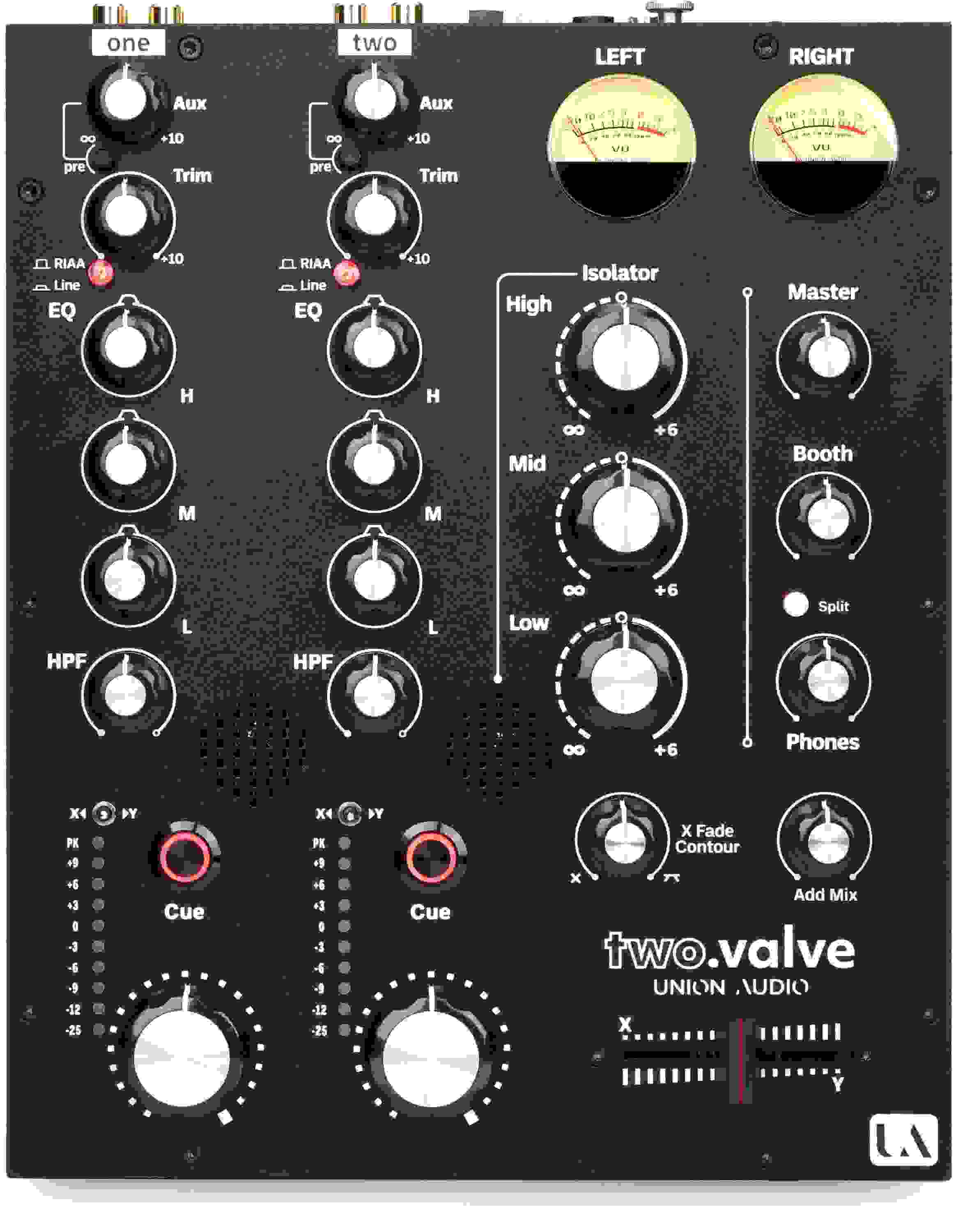 Union Audio two.valve 2-channel Analog Rotary DJ Mixer | Sweetwater
