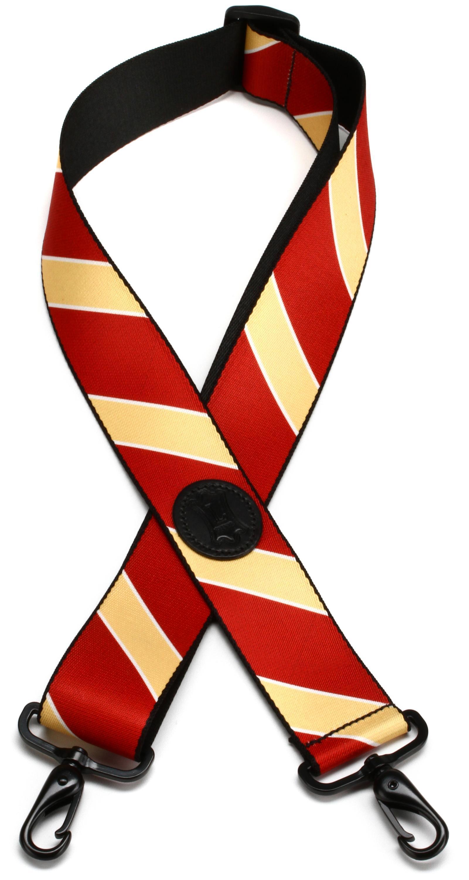 Levy's MCS-001 Polyester Case Strap - Maroon and Yellow Stripes ...