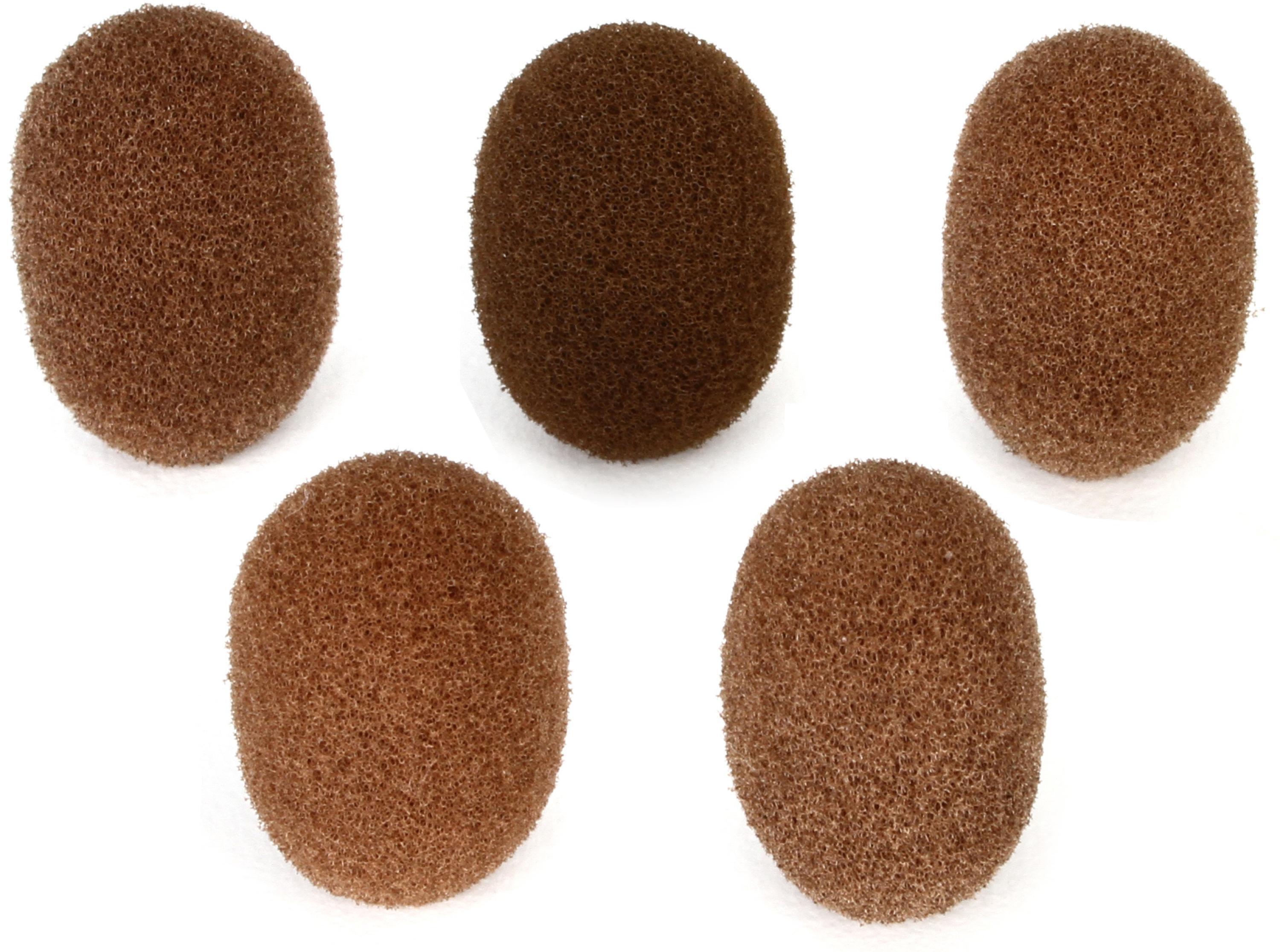 DPA Miniature Foam Windscreen - 5-pack, Brown | Sweetwater