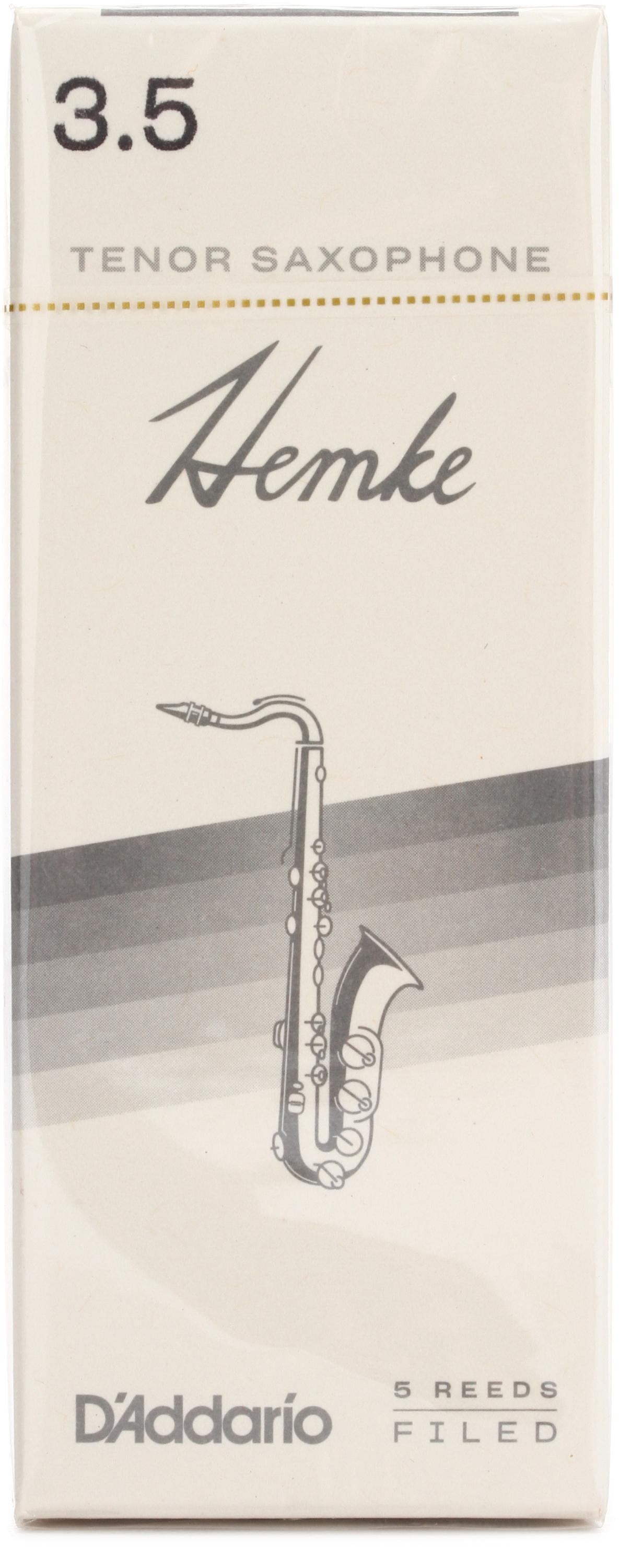 D'Addario RHKP5TSX350 - Frederick L. Hemke Tenor Saxophone Reeds - 3.5 ...