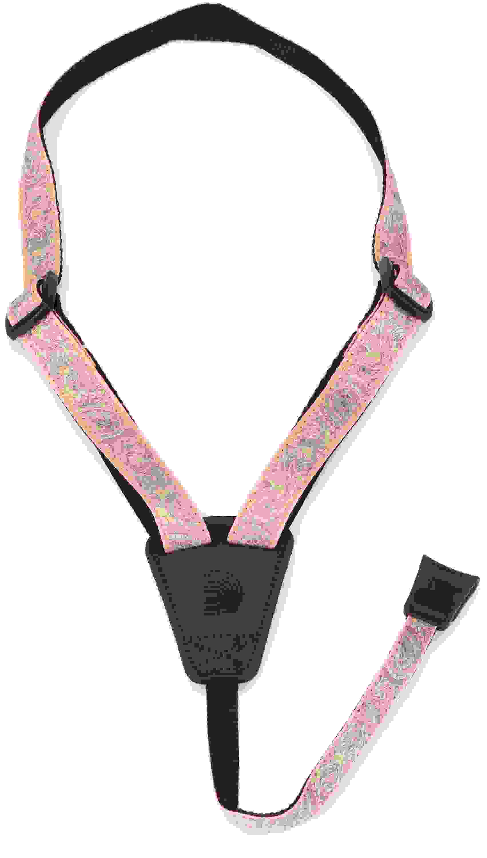 D'Addario Cradle Ukulele Strap - Paisley Pink/Green | Sweetwater