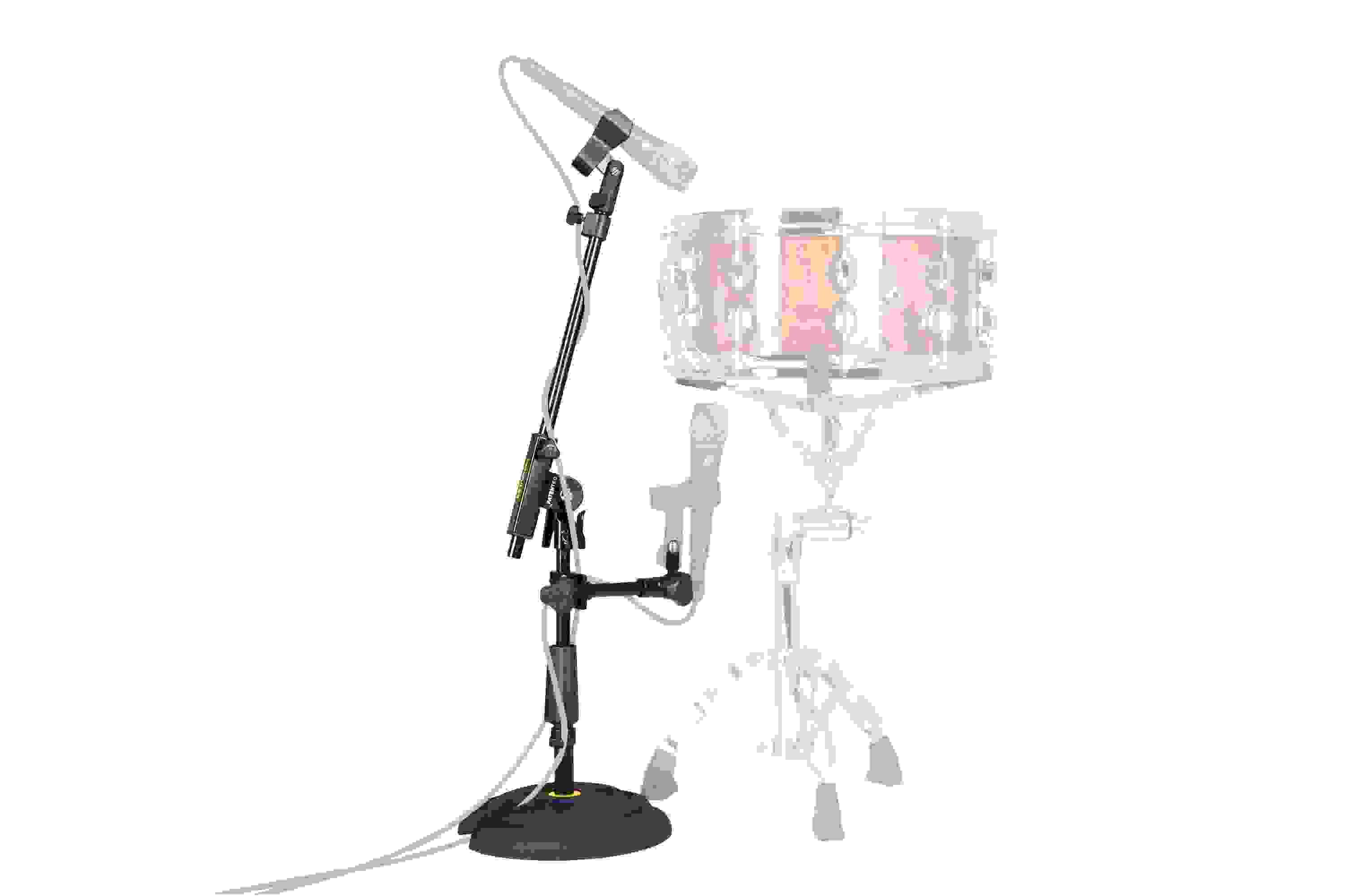Hercules Stands Snare Drum Microphone Top/Bottom Stand Bundle | Sweetwater