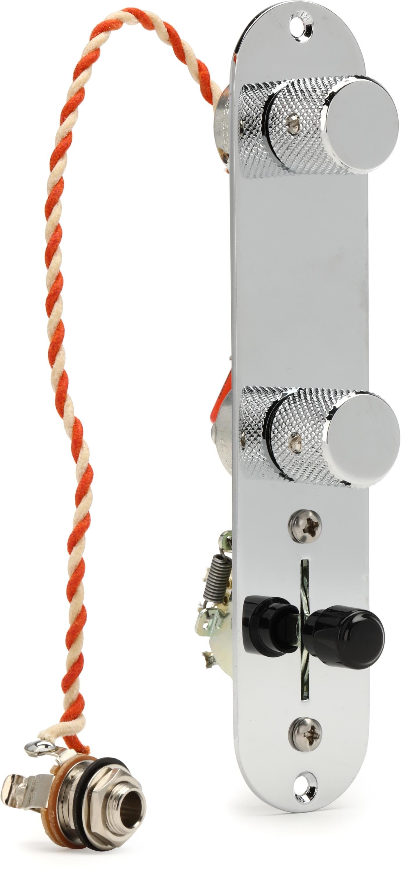 920D Custom Telecaster 3-way Control Plate Upgrade - Reversed, Knobs ...