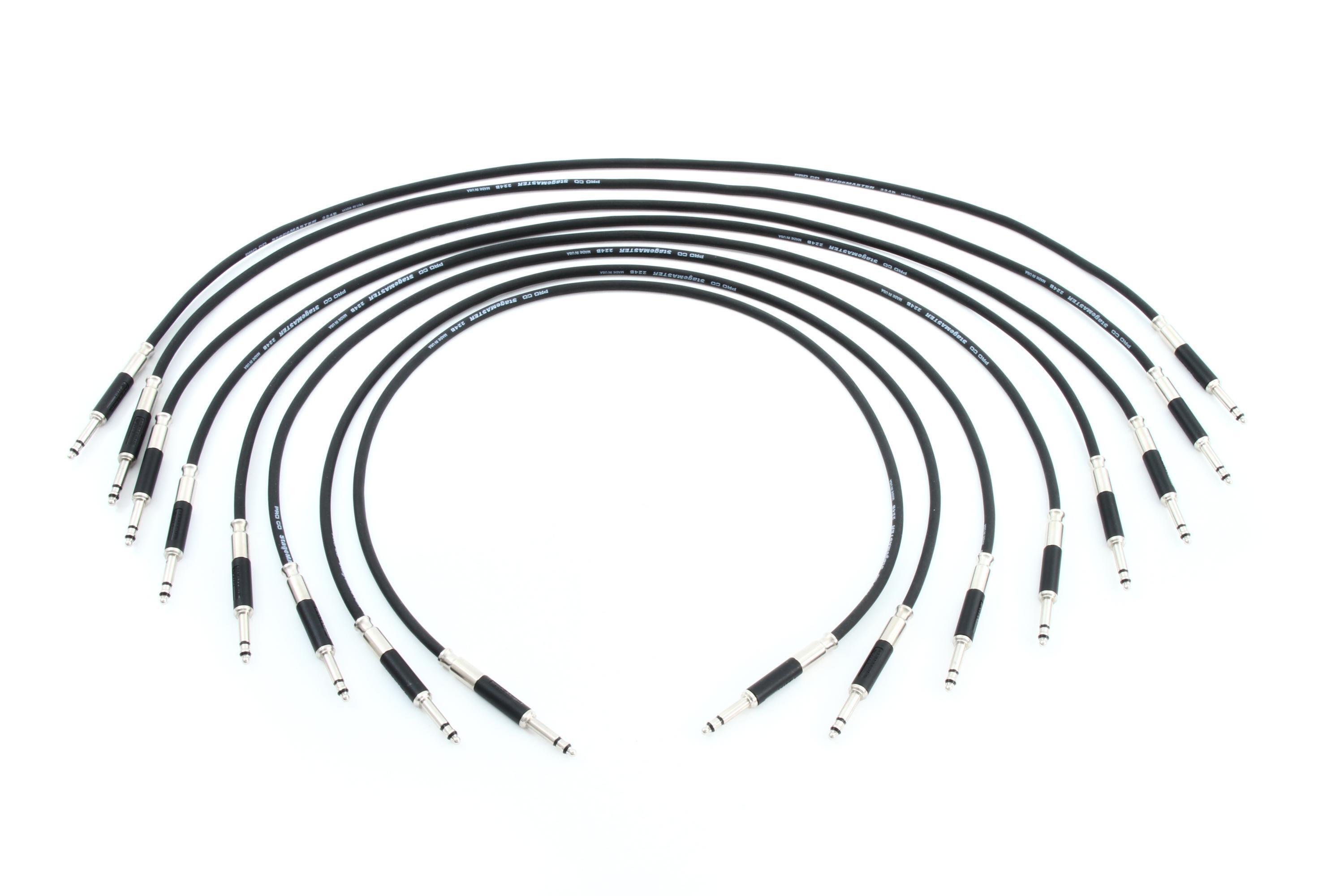 Pro Co TT8PK-2 Excellines TT Cable 8-pack - 2 foot | Sweetwater