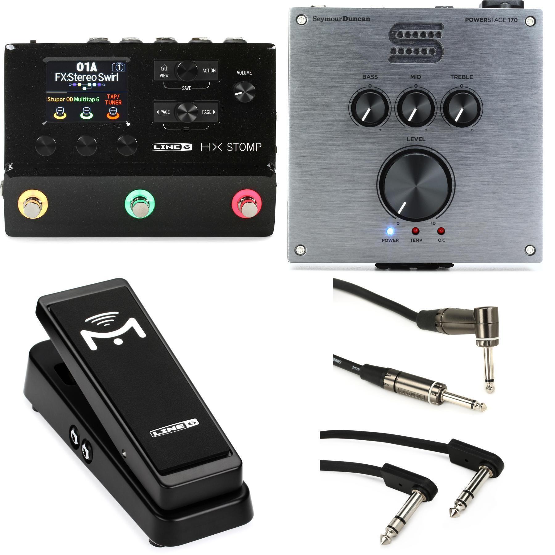 Line 6 HX Stomp Guitar Multi-effects Floor Processor and Seymour Duncan ...